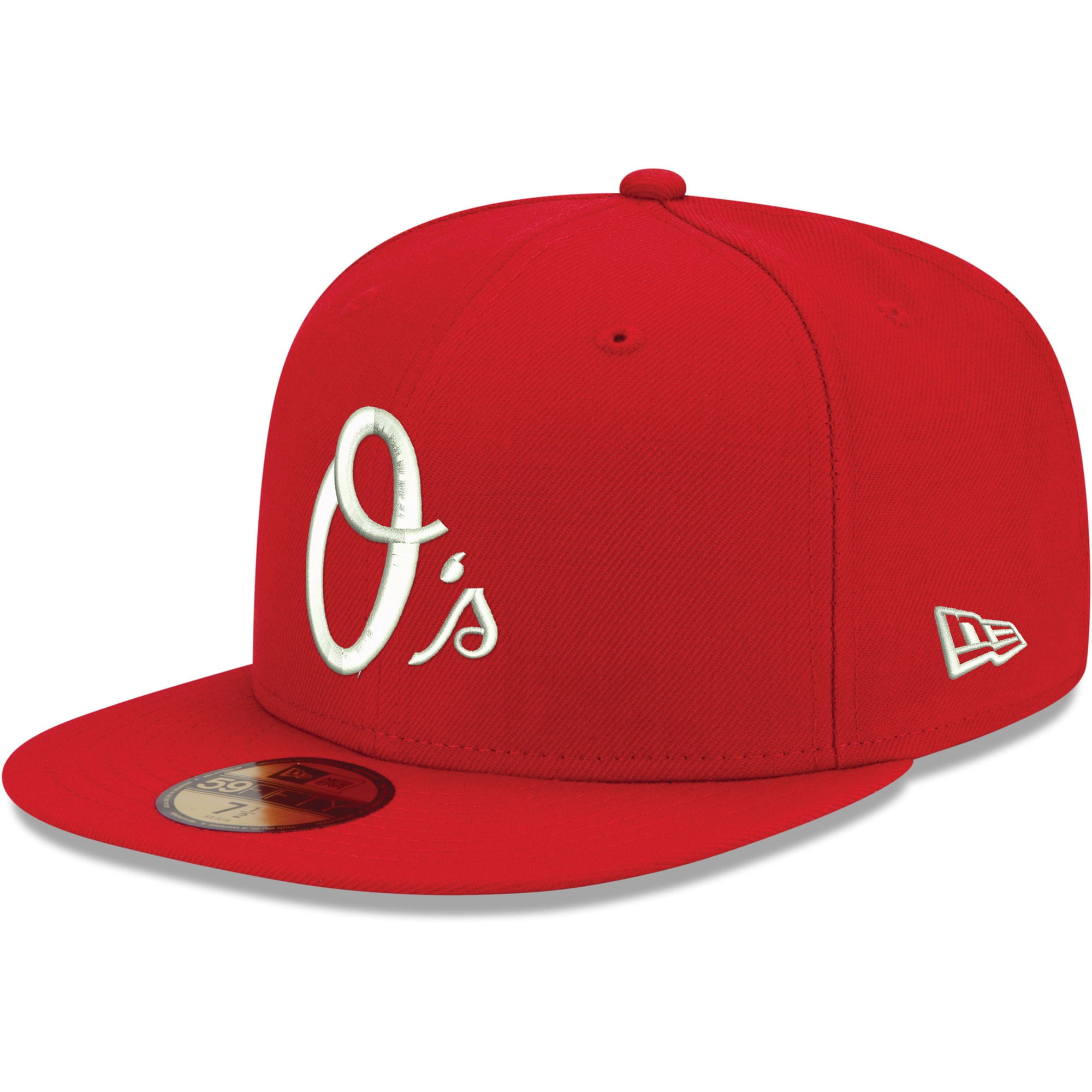 Men's New Era Red Baltimore Orioles White Logo 59FIFTY Fitted Hat ...