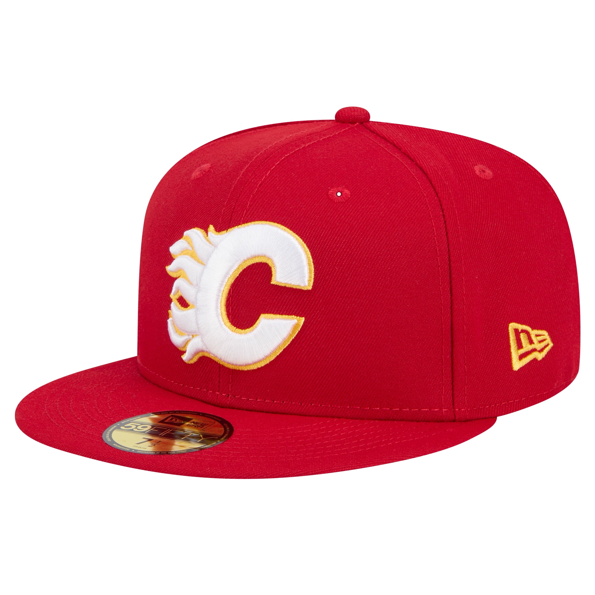 Men's New Era Red Calgary Flames Core 59FIFTY Fitted Hat - Walmart.com