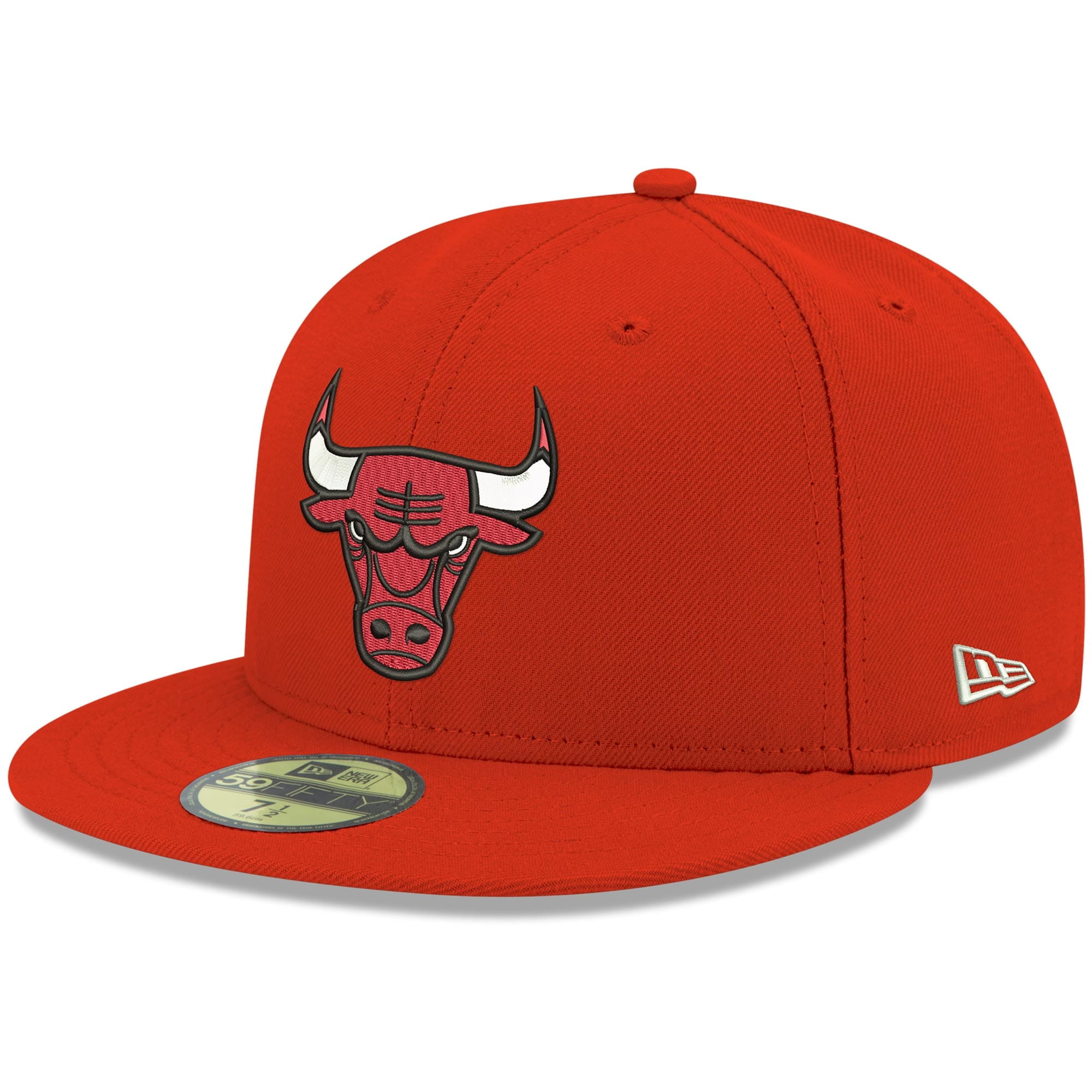 Men's New Era Red Chicago Bulls Official Team Color 59FIFTY Fitted Hat ...