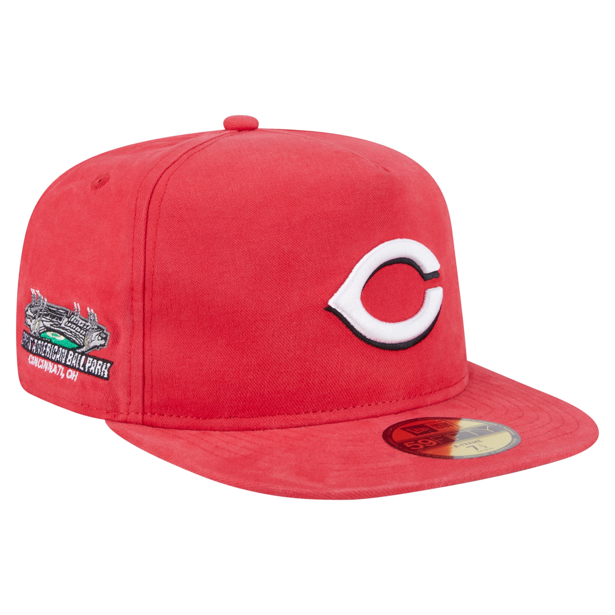 Men's-New Era Red Cincinnati Reds Championship Side Flag A-Frame ...