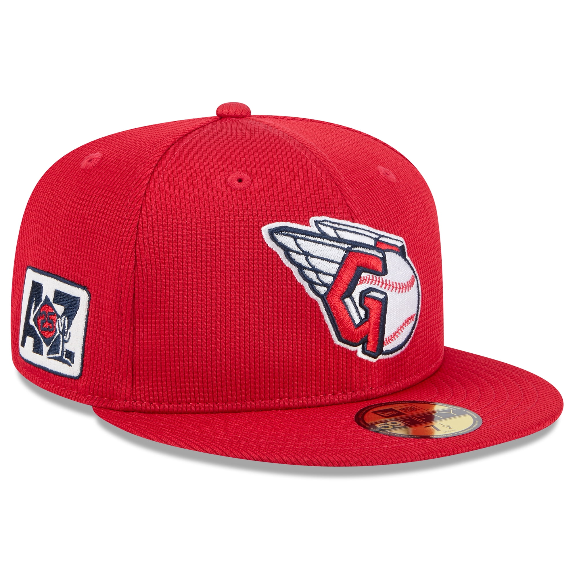 Men's New Era Red Cleveland Guardians 2025 Spring Training 59FIFTY ...