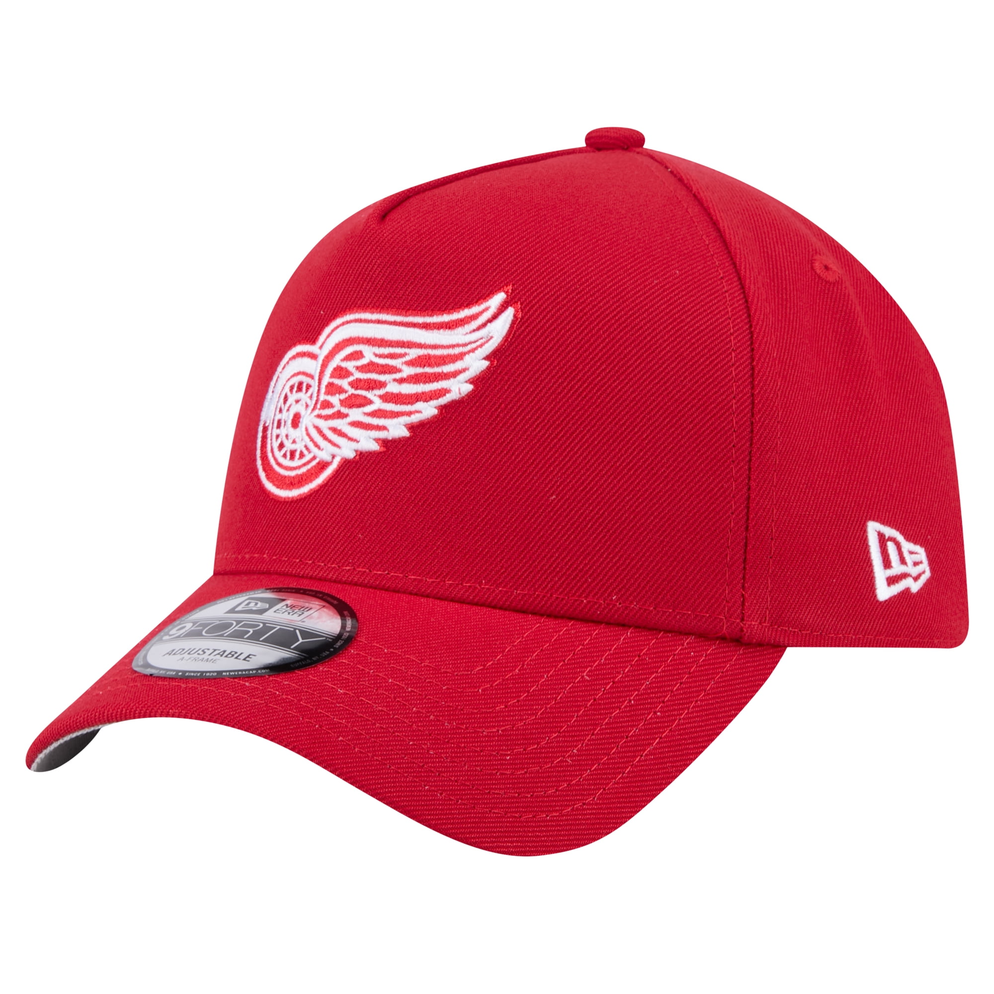 Men's New Era Red Detroit Red Wings Core A-Frame 9FORTY Adjustable Hat ...