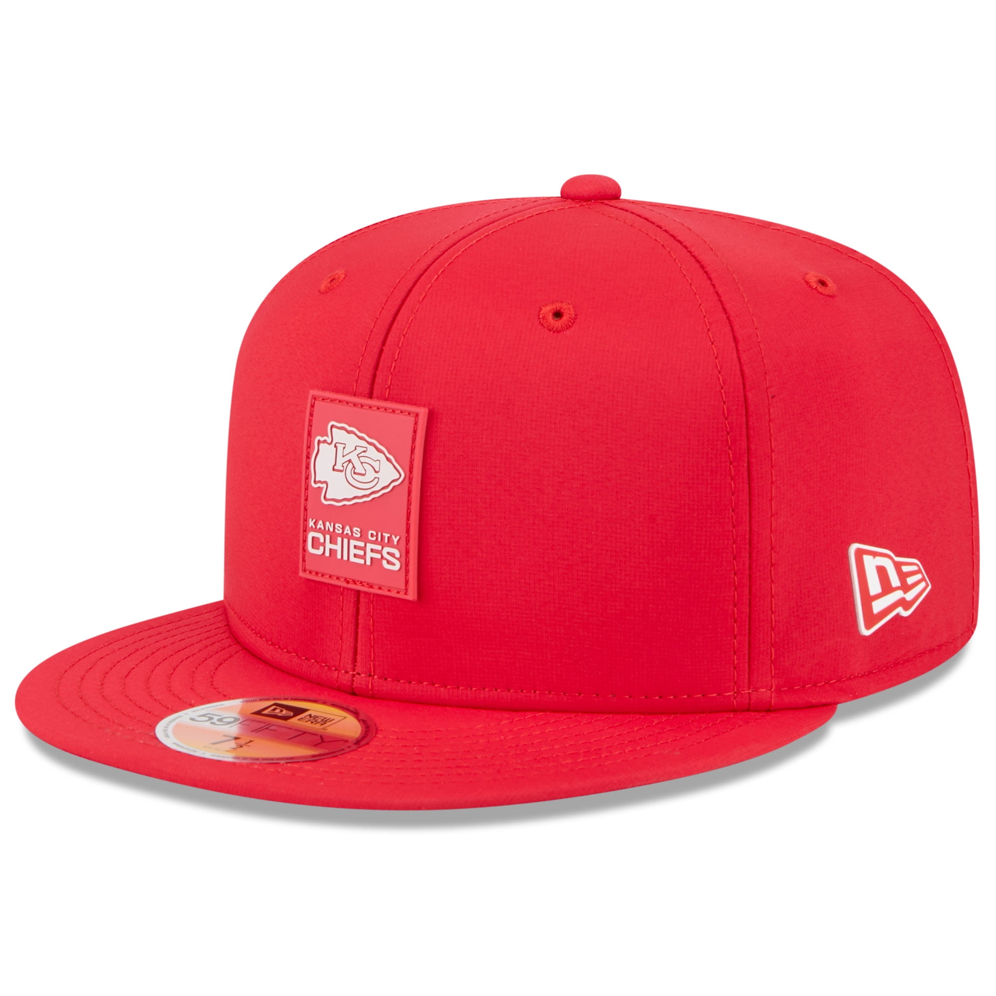 Men's New Era Red Kansas City Chiefs 2025 Sideline 59FIFTY Fitted Hat ...