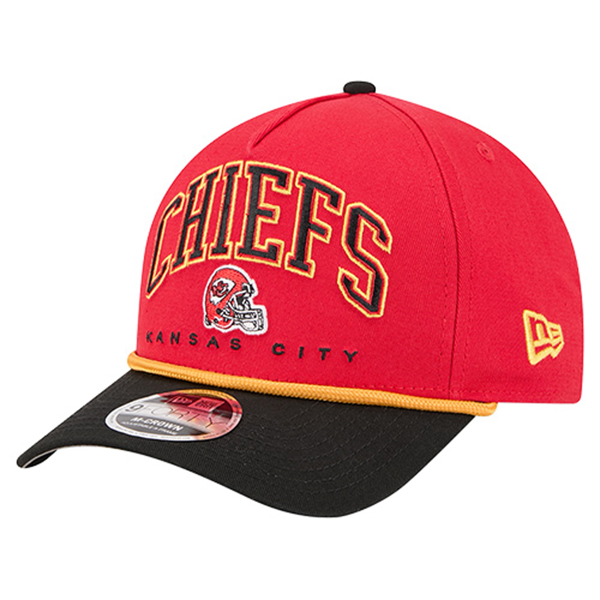 Men's New Era Red Kansas City Chiefs Arch COOLERA 9FORTY A-Frame M ...