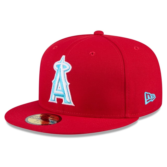 Men's New Era Red Los Angeles Angels 2024 Father's Day 59FIFTY Fitted ...