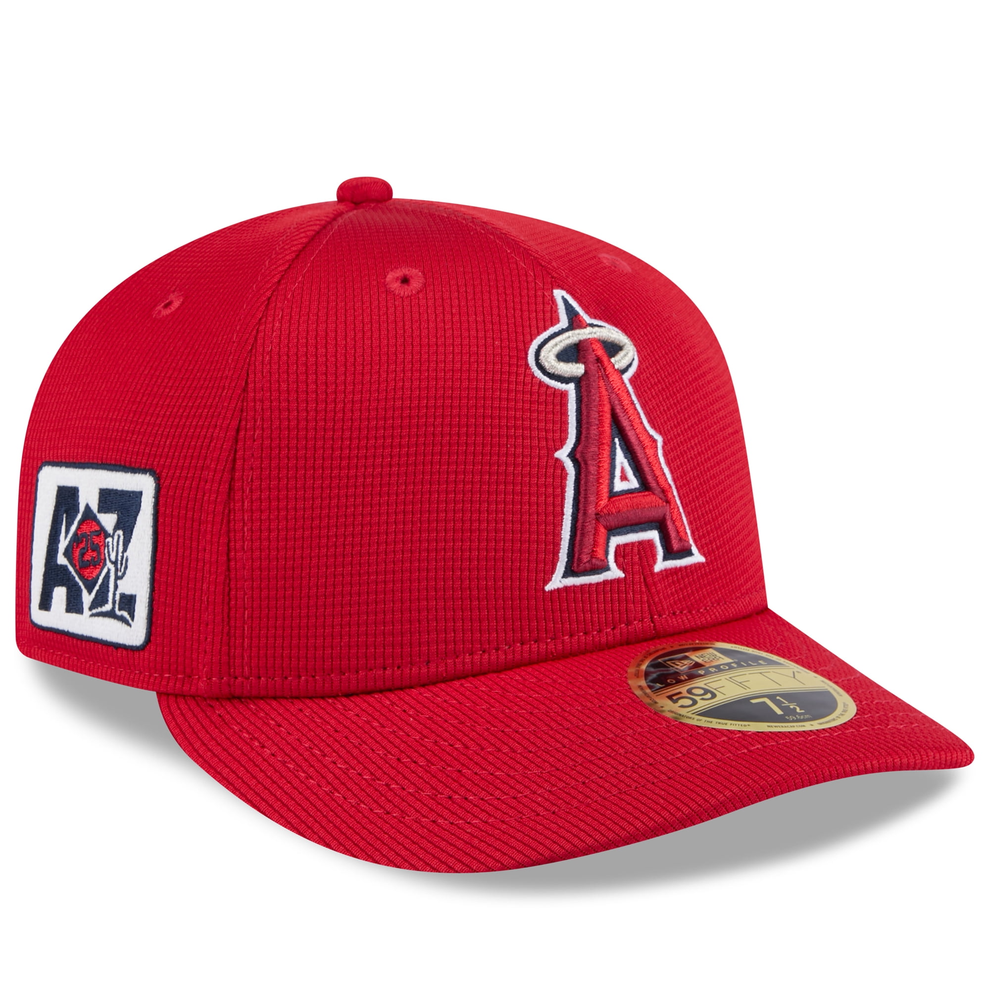 Men's New Era Red Los Angeles Angels 2025 Spring Training Low Profile ...