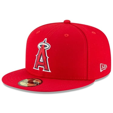 Men's New Era Red Los Angeles Angels 2025 MLB Clubhouse 59FIFTY Fitted ...