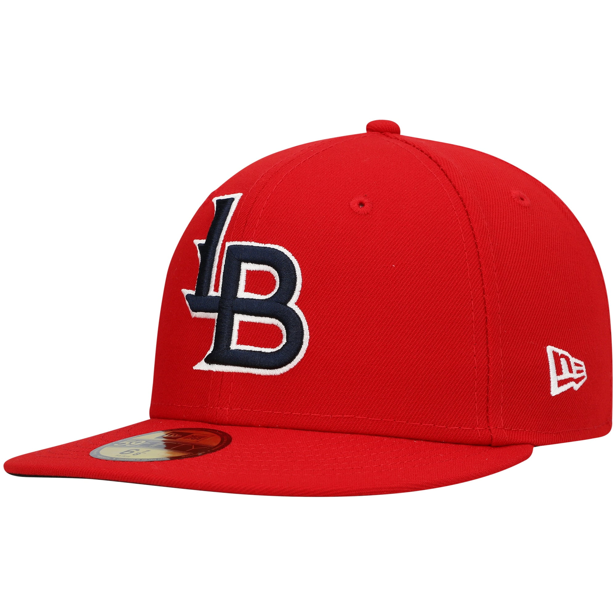 Men's New Era Red Louisville Bats Authentic Collection Road 59FIFTY ...