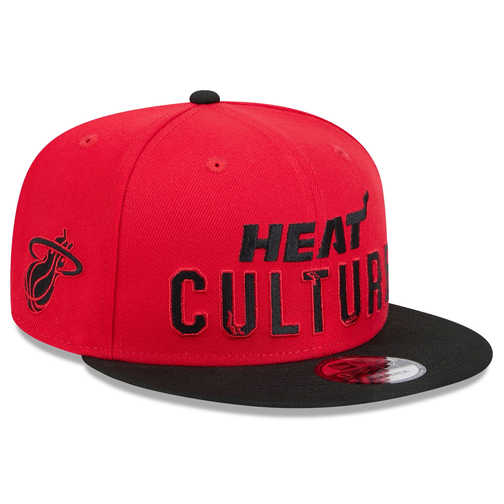 Men's New Era Red Miami Heat 2024/25 City Edition 9FIFTY Snapback Hat ...