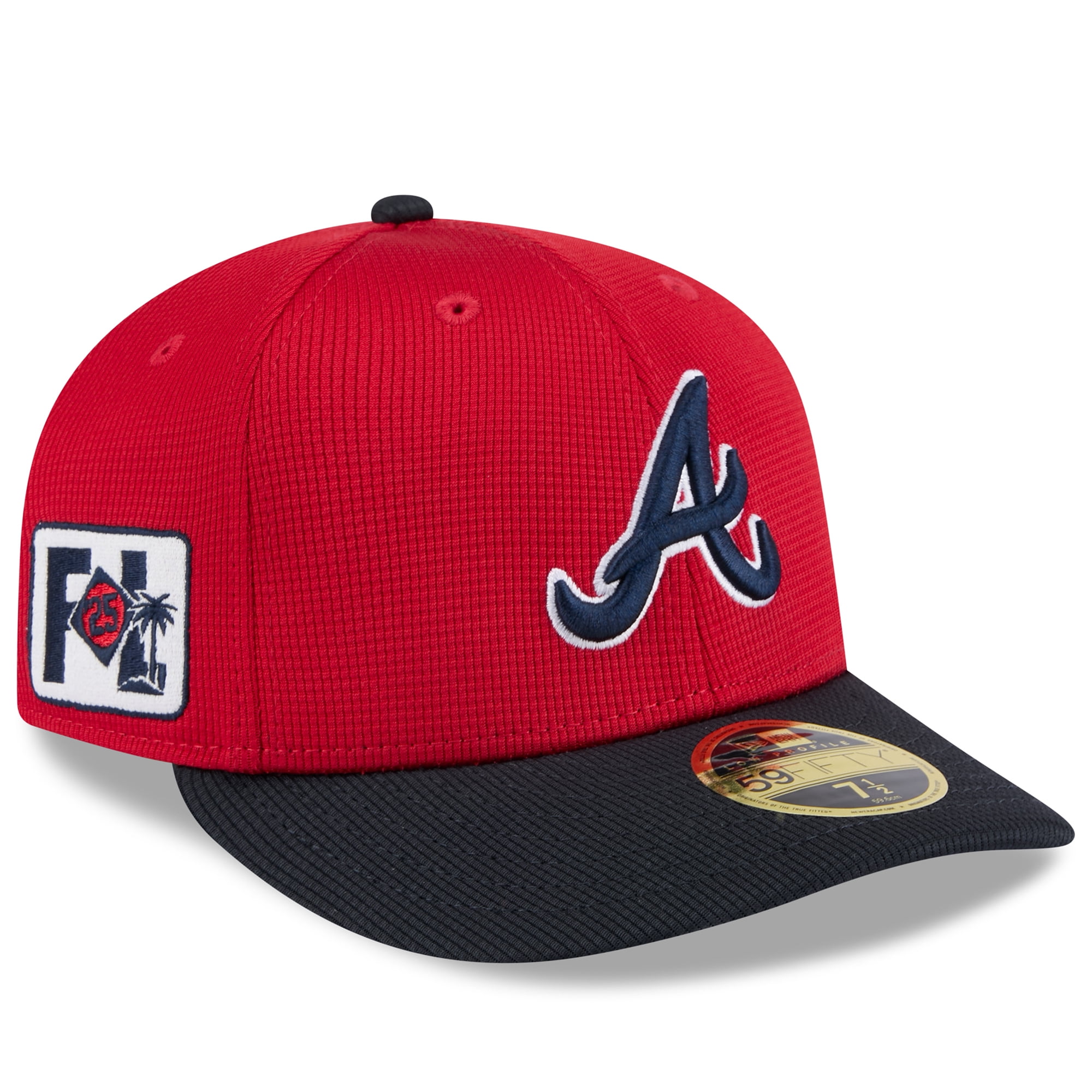 Men's New Era Red/Navy Atlanta Braves 2025 Spring Training Low Profile ...