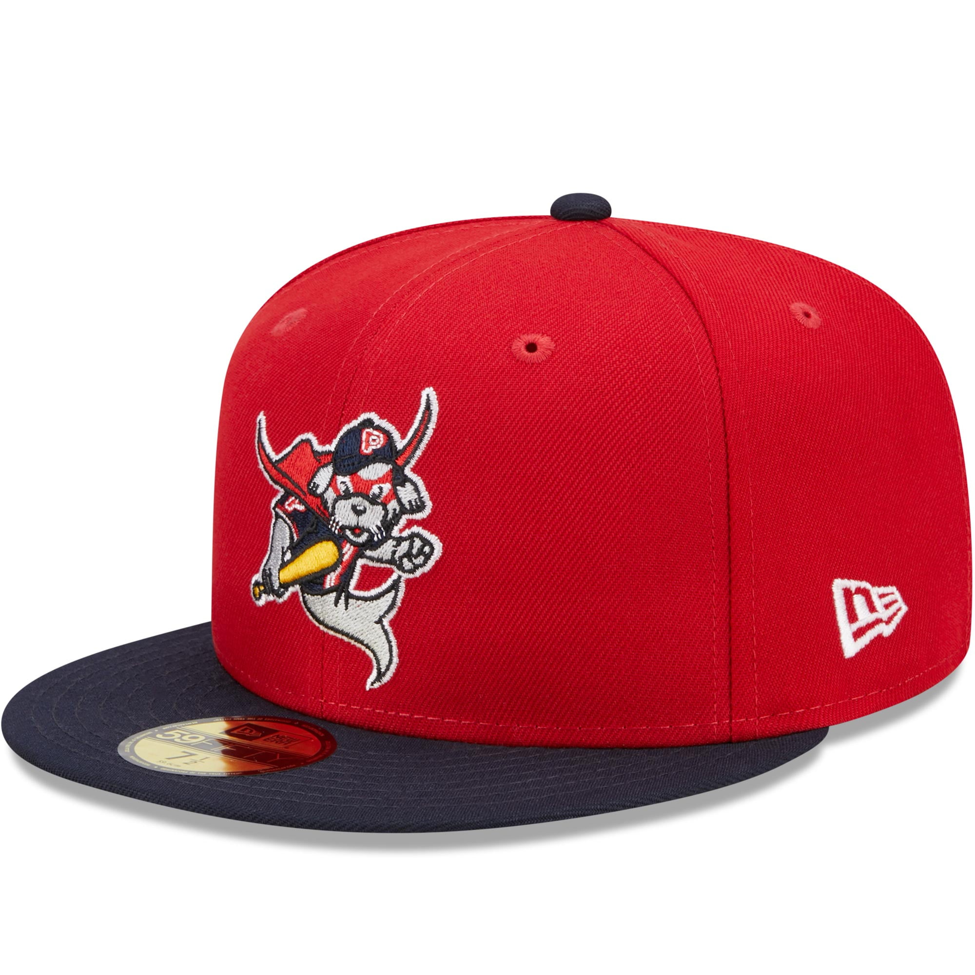 Men's New Era Red/Navy Portland Sea Dogs Marvel x Minor League 59FIFTY ...