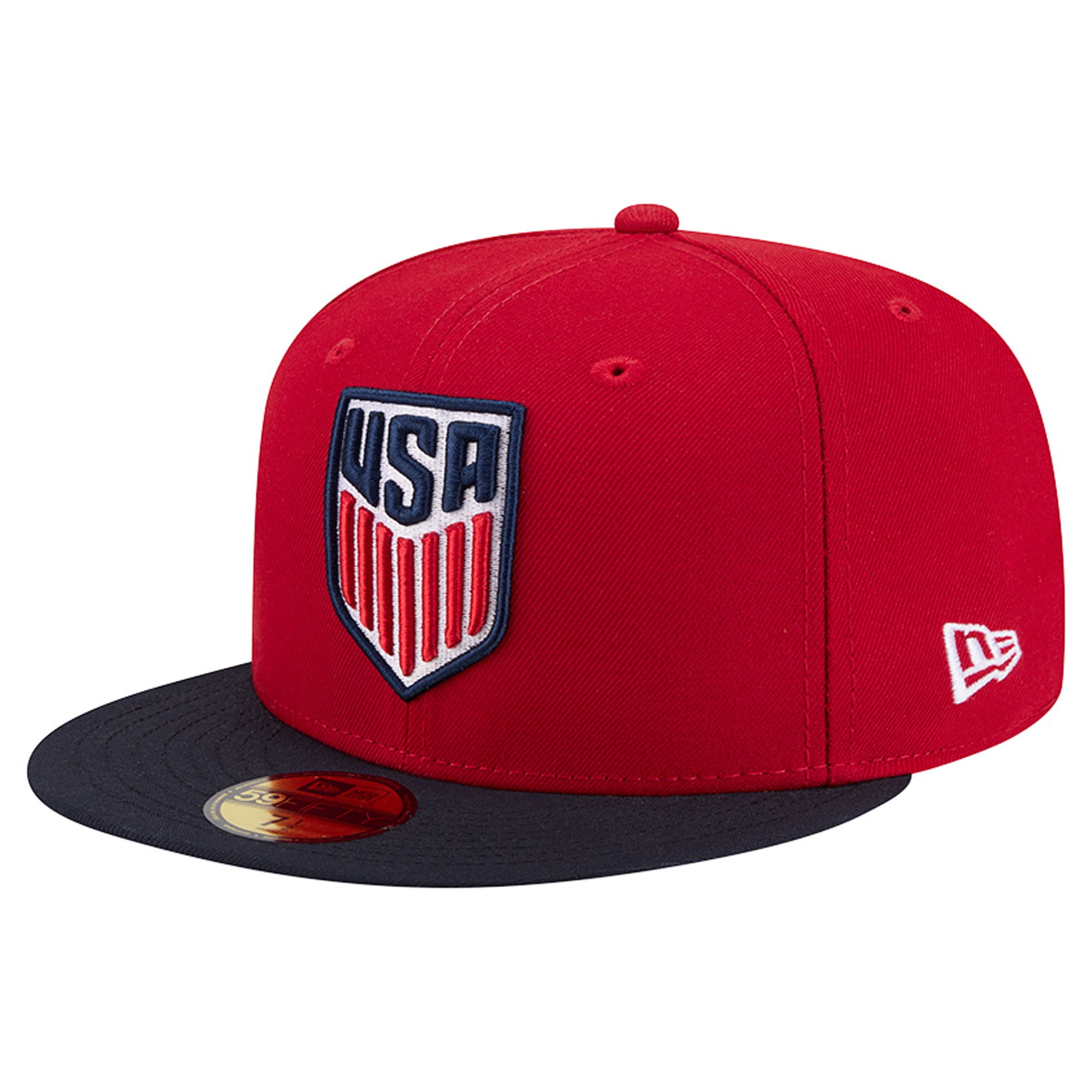 Men's New Era Red/Navy USMNT 59FIFTY Fitted Hat - Walmart.com