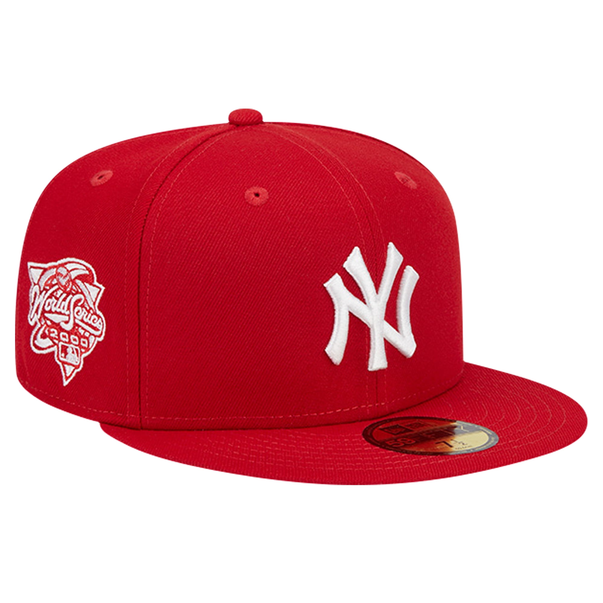Men's New Era Red New York Yankees Logo 59FIFTY Fitted Hat - Walmart.com