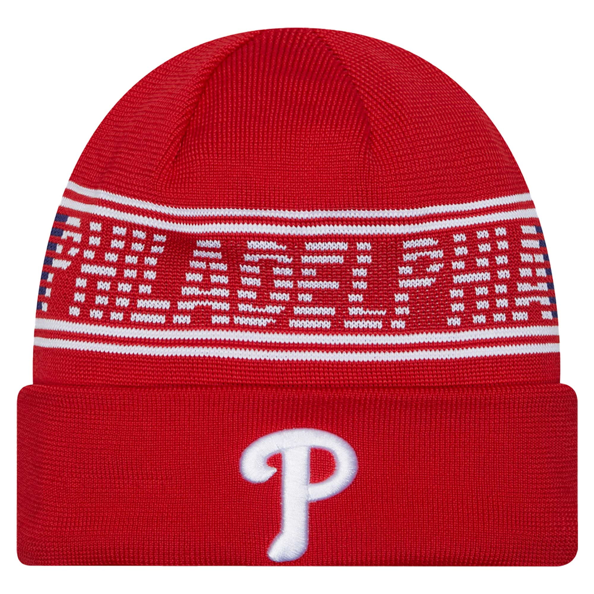 Men's New Era Red Philadelphia Phillies Authentic Collection Cuffed ...