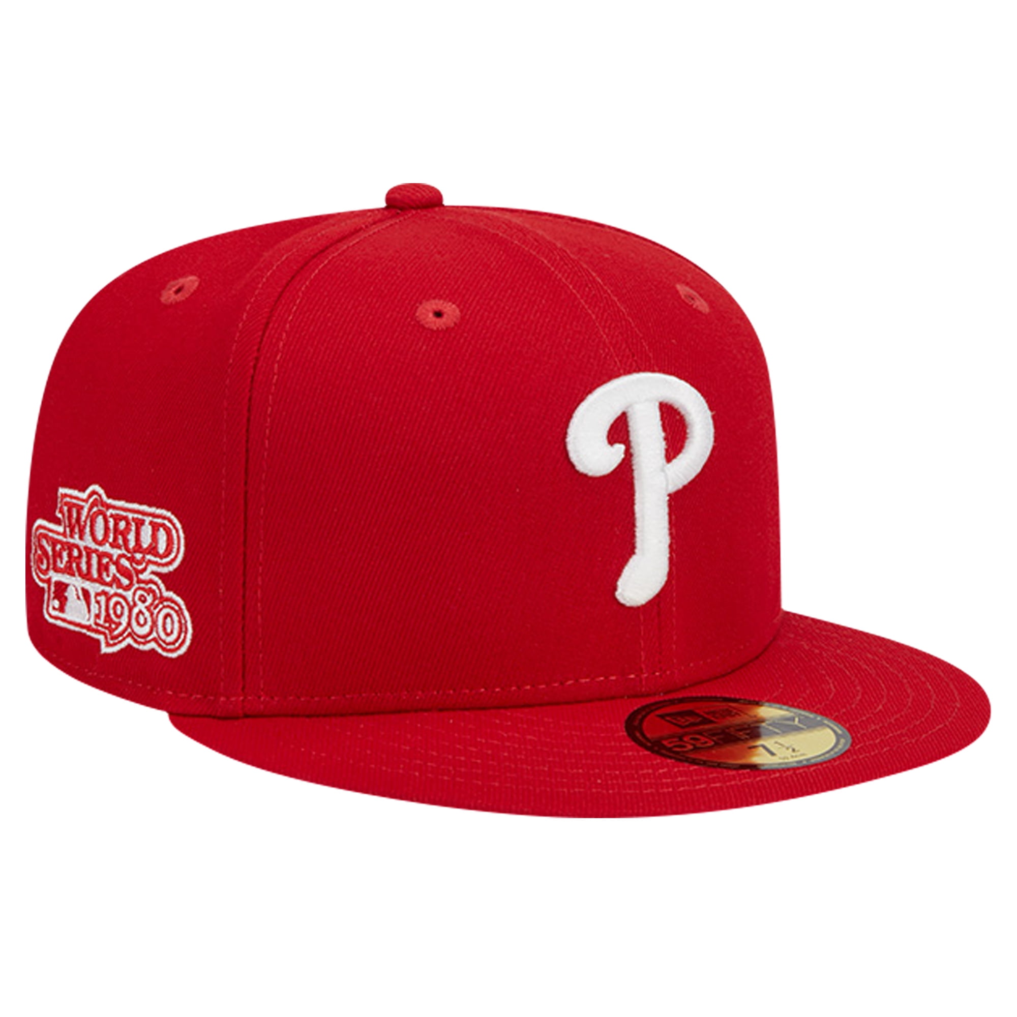 Men's New Era Red Philadelphia Phillies Logo 59FIFTY Fitted Hat ...