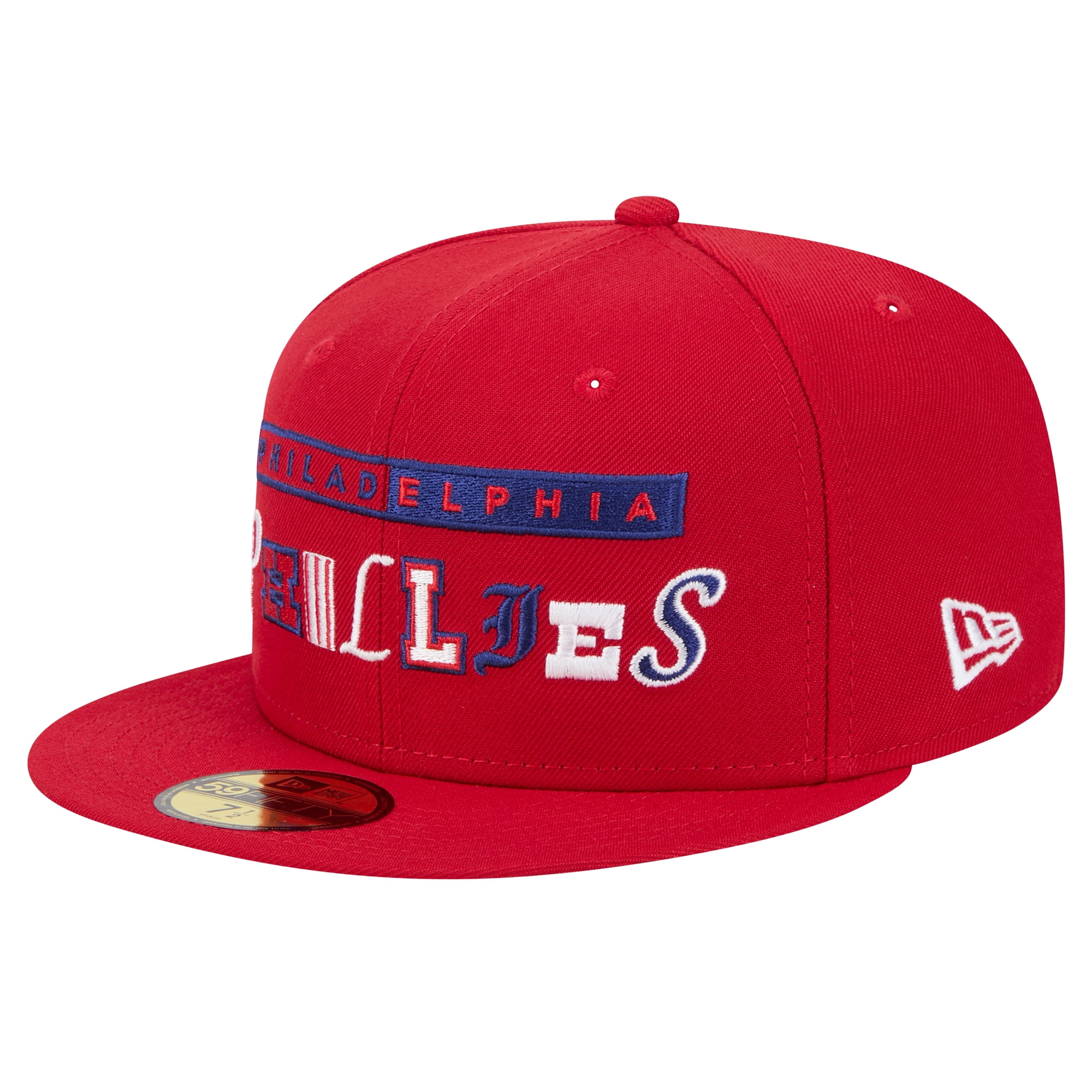 Men's New Era Red Philadelphia Phillies Ransom 59FIFTY Fitted Hat ...