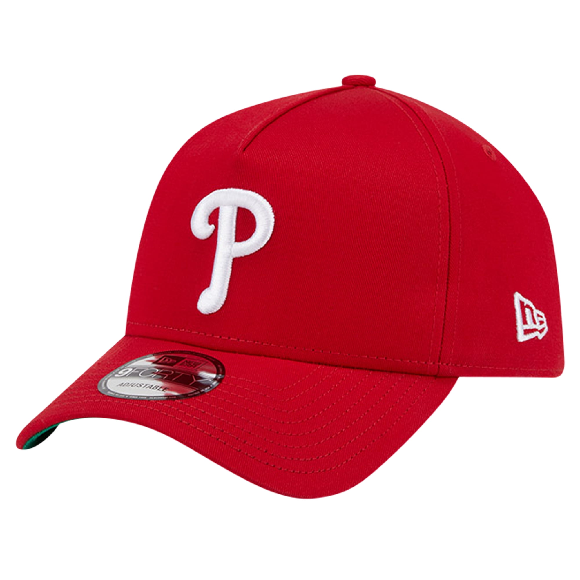 Men's New Era Red Philadelphia Phillies Team Color A-Frame 9FORTY ...