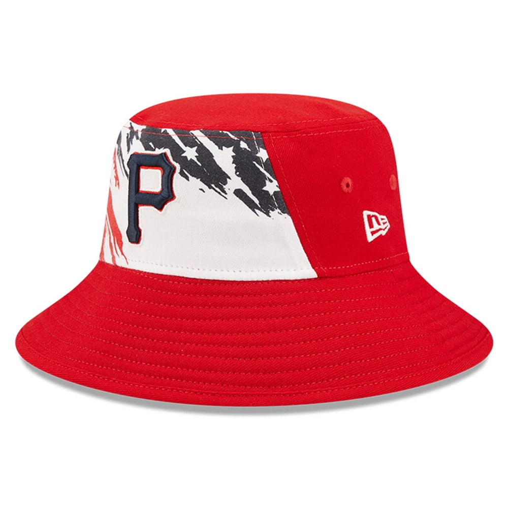 Men's New Era Red Pittsburgh Pirates 2022 4th of July Bucket Hat ...