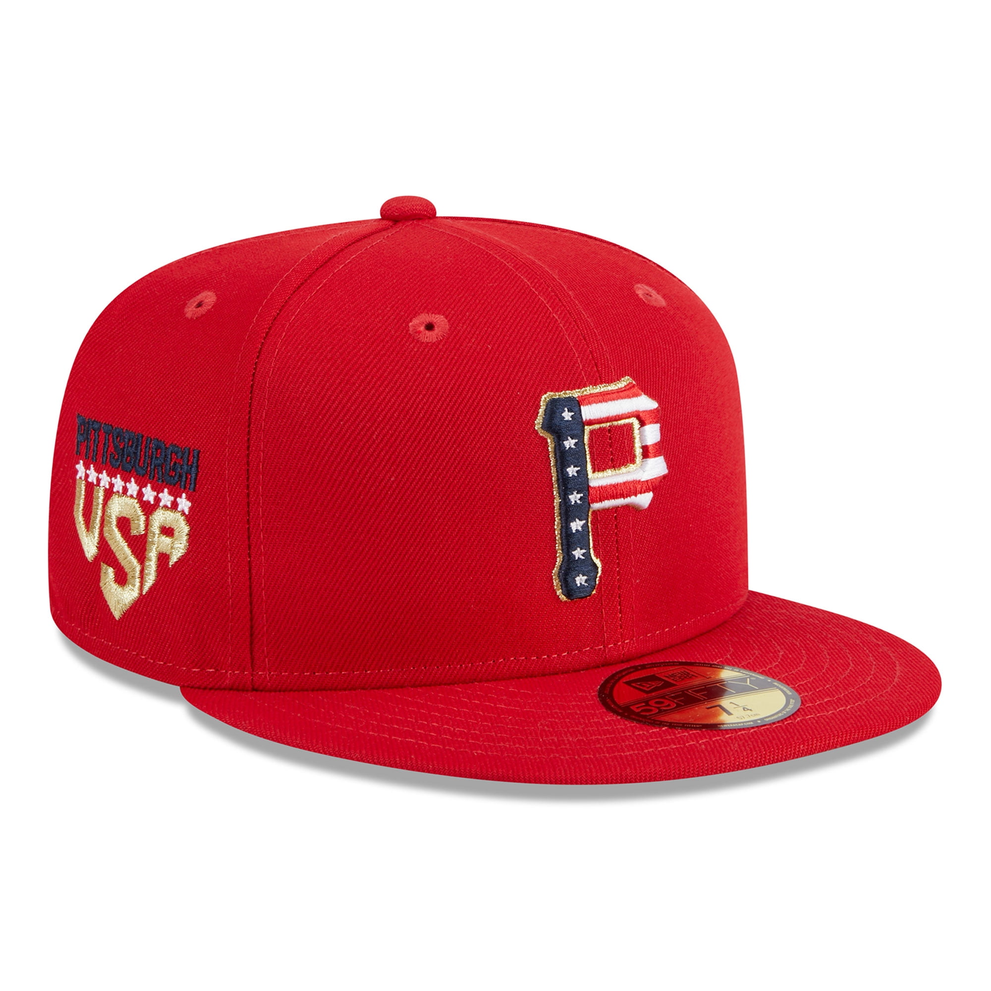 Men's New Era Red Pittsburgh Pirates 2023 Fourth of July 59FIFTY Fitted ...