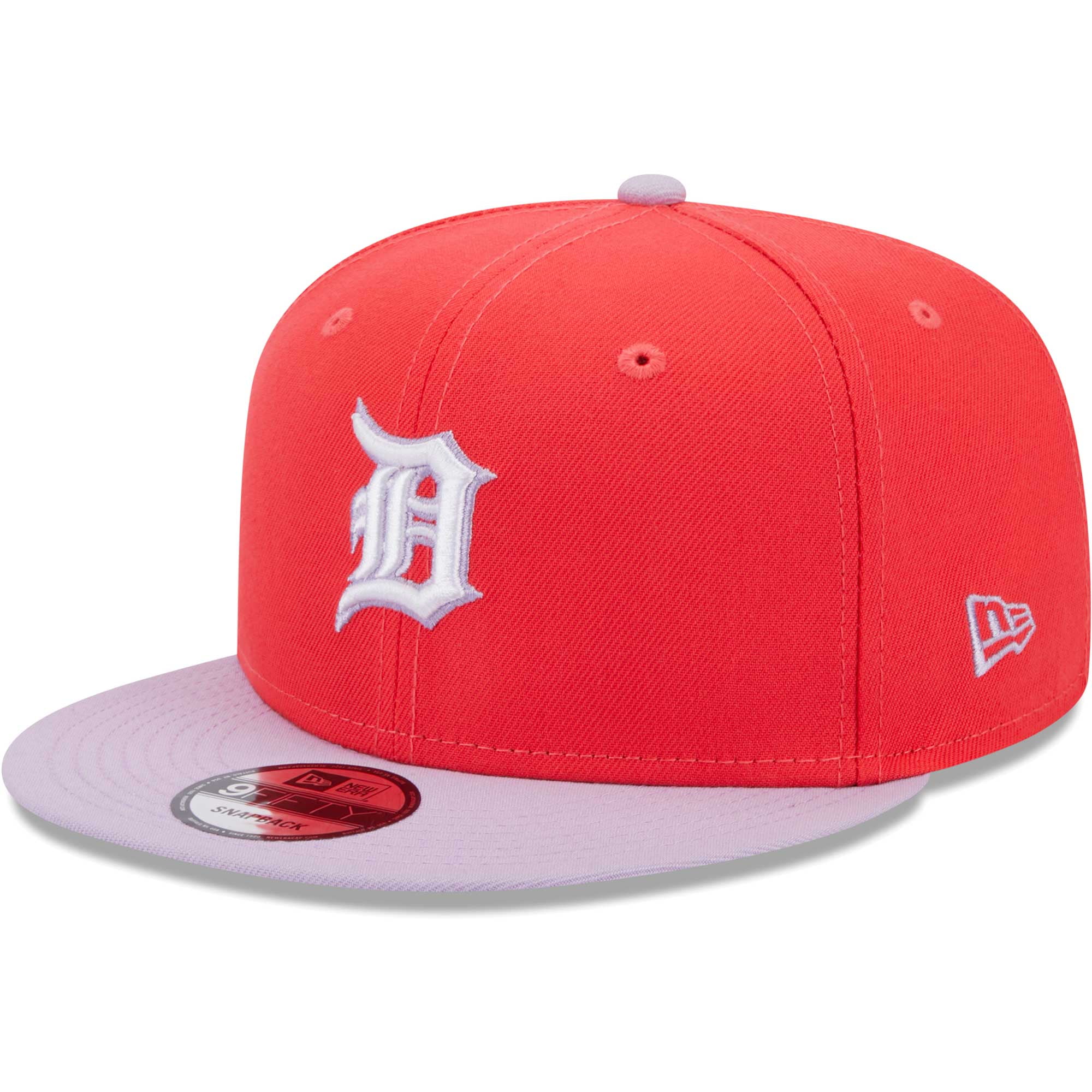 Men's New Era Red/Purple Detroit Tigers Spring Basic Two-Tone 9FIFTY ...