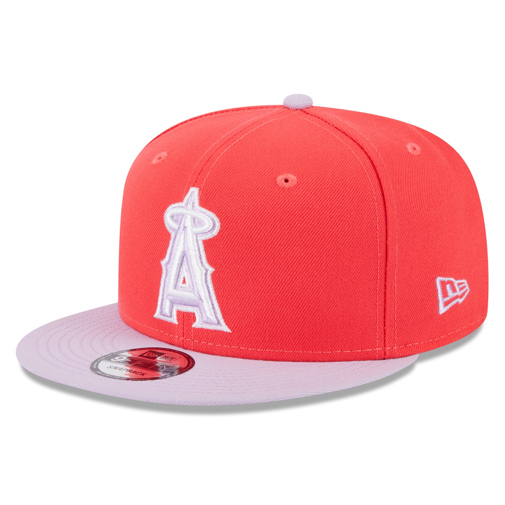 Men's New Era Red/Purple Los Angeles Angels Spring Basic Two-Tone ...