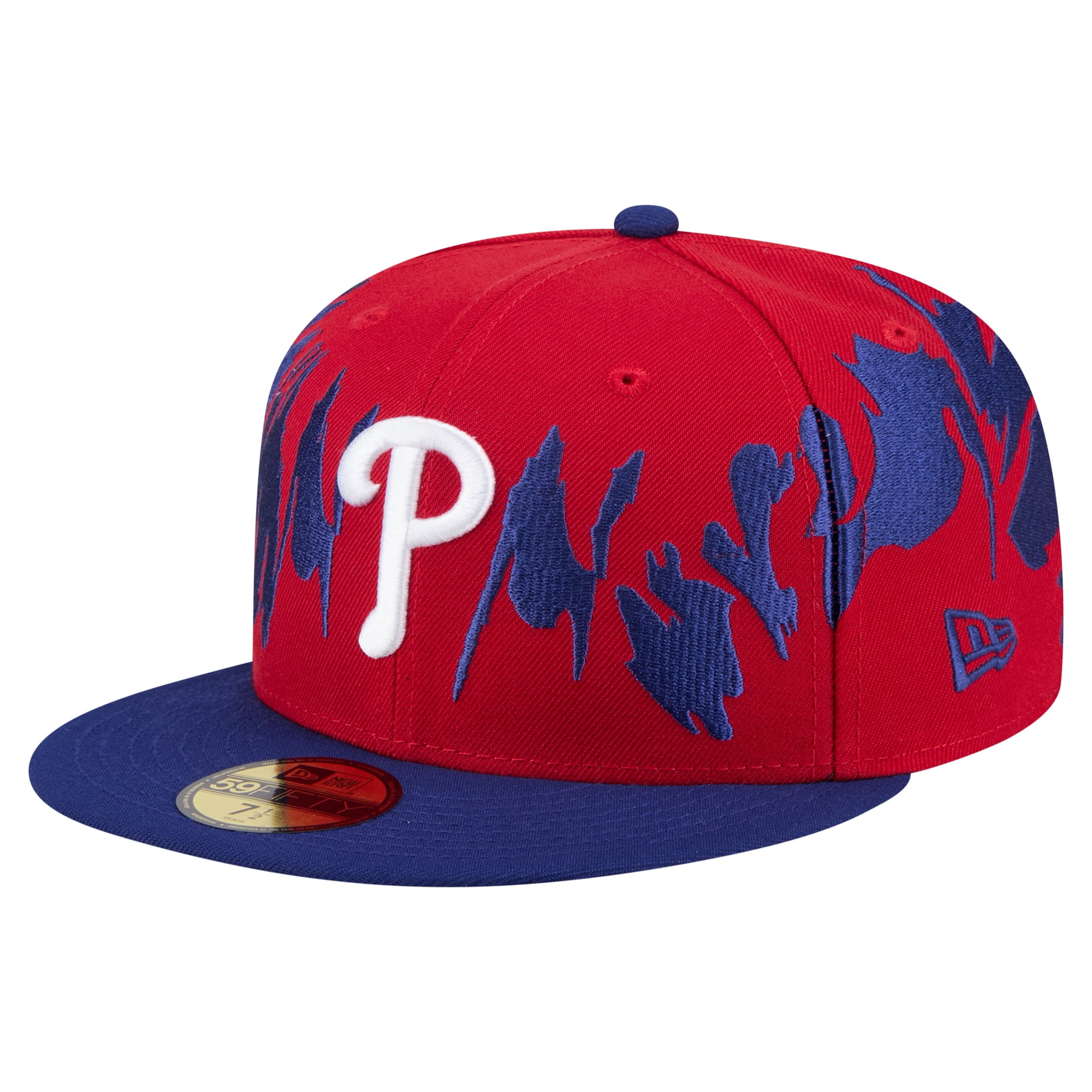 Men's New Era Red/Royal Philadelphia Phillies Retro Pattern 59FIFTY ...