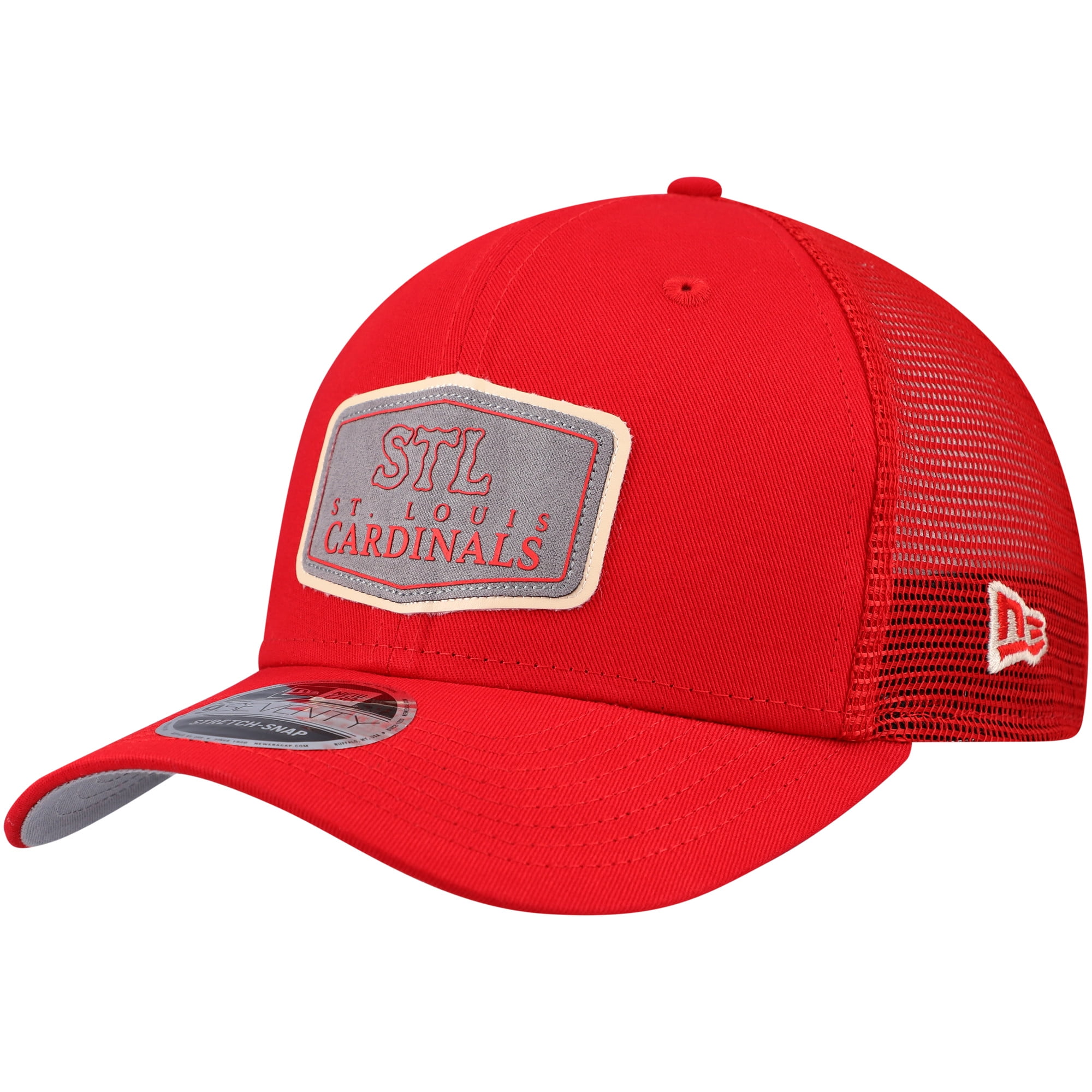 Men's New Era Red St. Louis Cardinals Labeled 9SEVENTY Stretch-Snap Hat ...