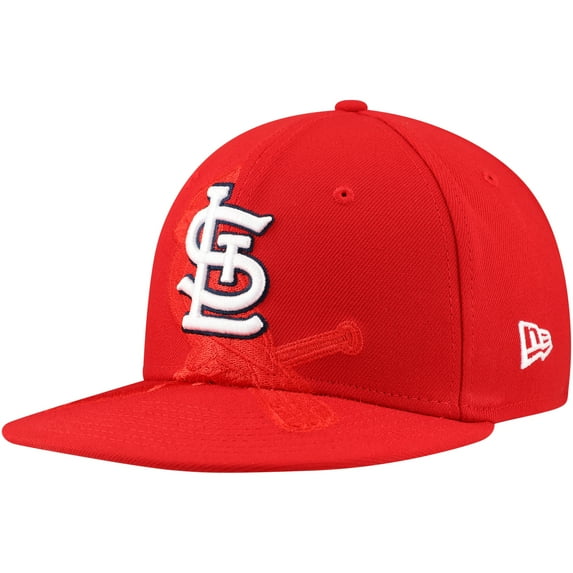 Men's New Era Red St. Louis Cardinals Shadow Logo 59FIFTY Fitted Hat ...