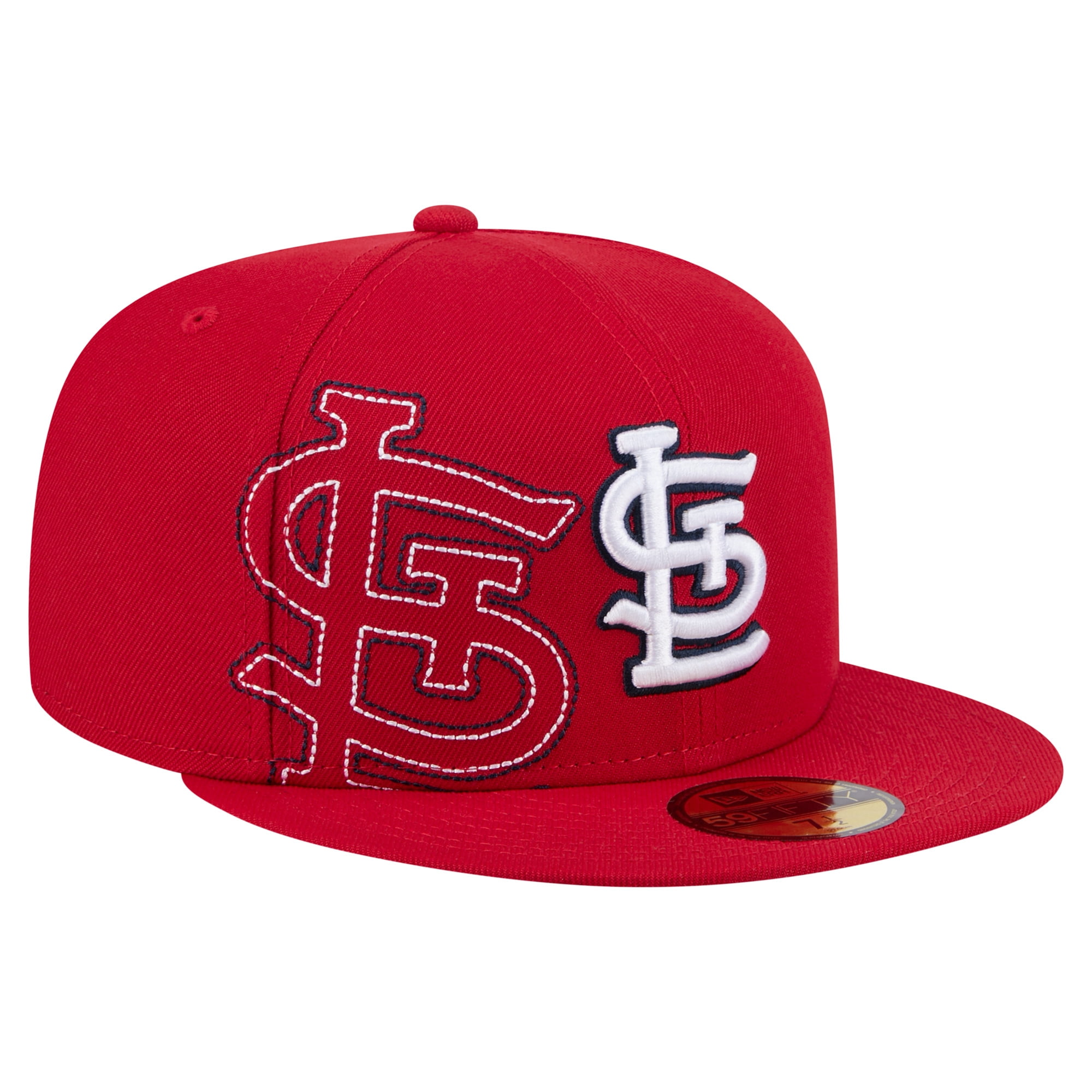 Men's New Era Red St. Louis Cardinals Yarn Stitch 59FIFTY Fitted Hat ...
