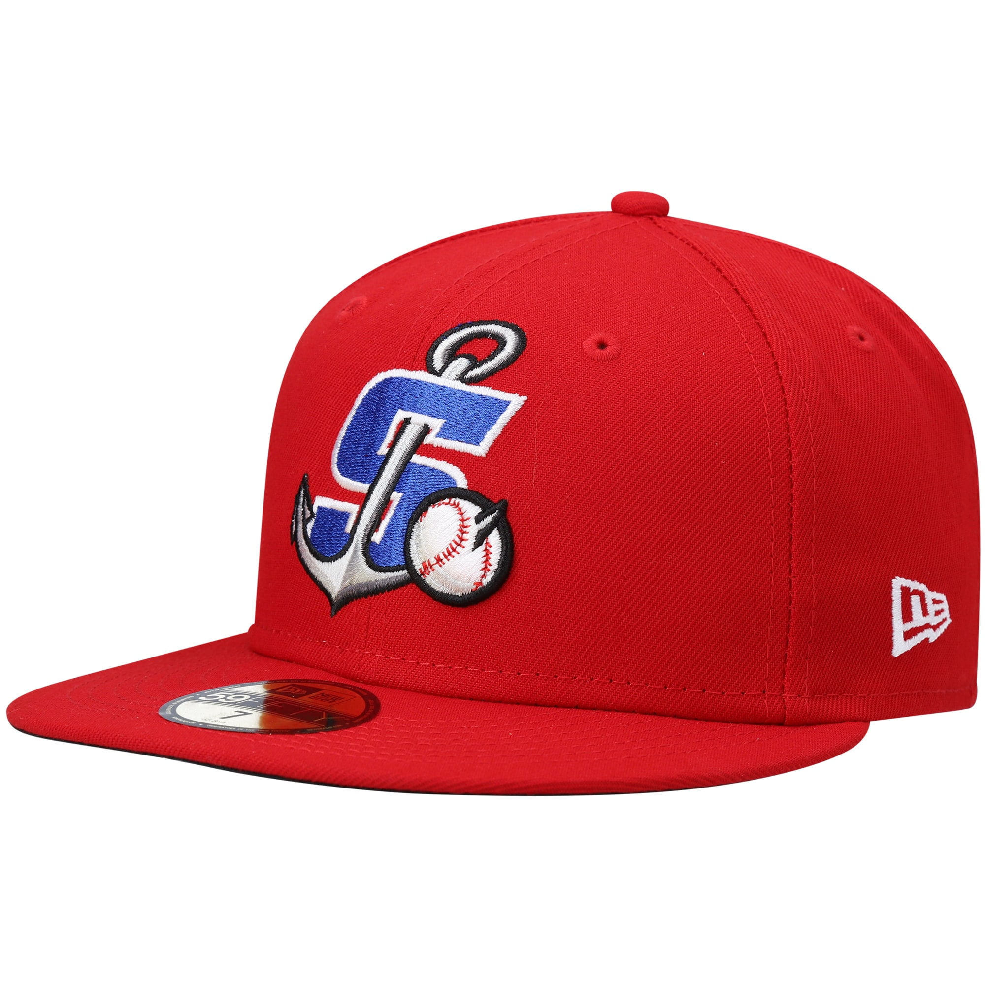 Men's New Era Red Stockton Ports Authentic Collection Team Home 59FIFTY ...