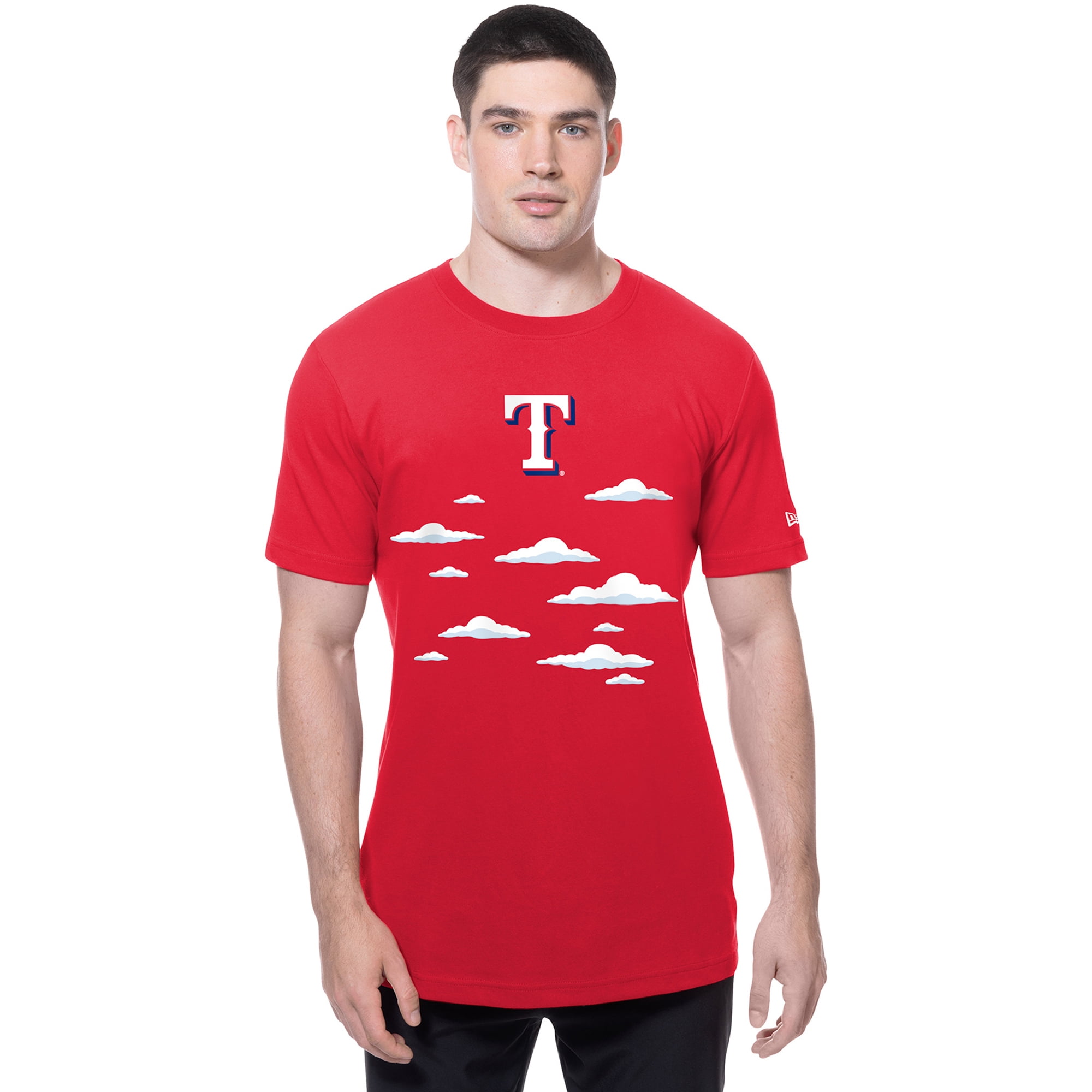 Men's New Era Red Texas Rangers MLB x Simpsons 2026 Collab Clouds T ...