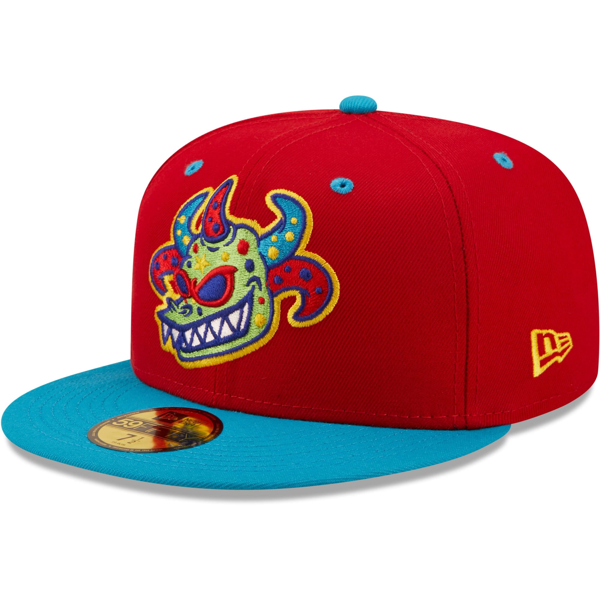Men's New Era Red/Turquoise Vejigantes de Scranton/Wilkes-Barre Copa De ...