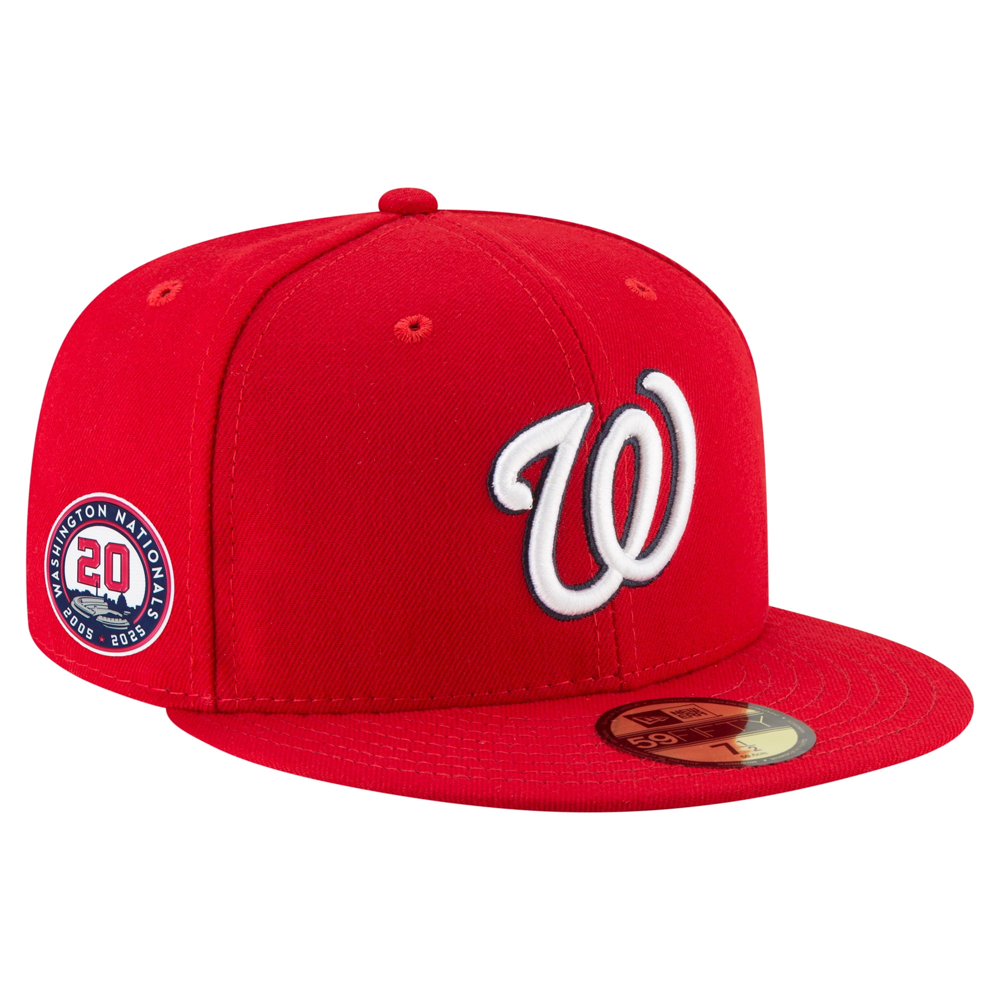 Men's-New Era Red Washington Nationals 20th Anniversary 59FIFTY Fitted ...