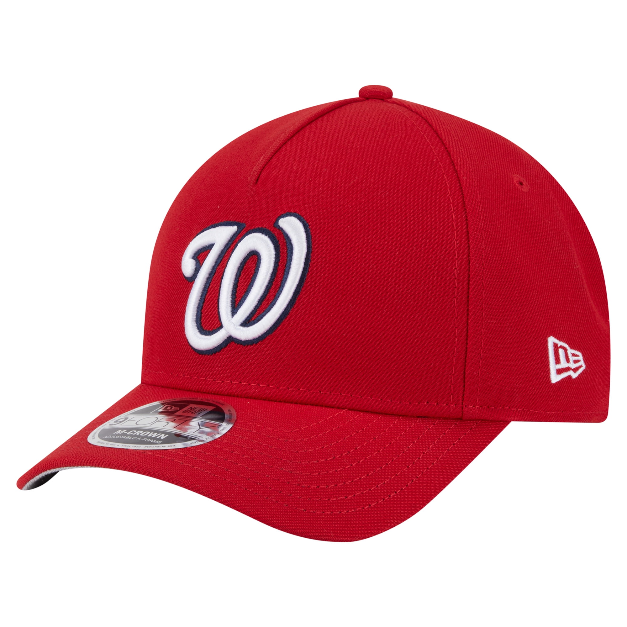 Men's New Era Red Washington Nationals 9FORTY M-Crown Adjustable Hat ...