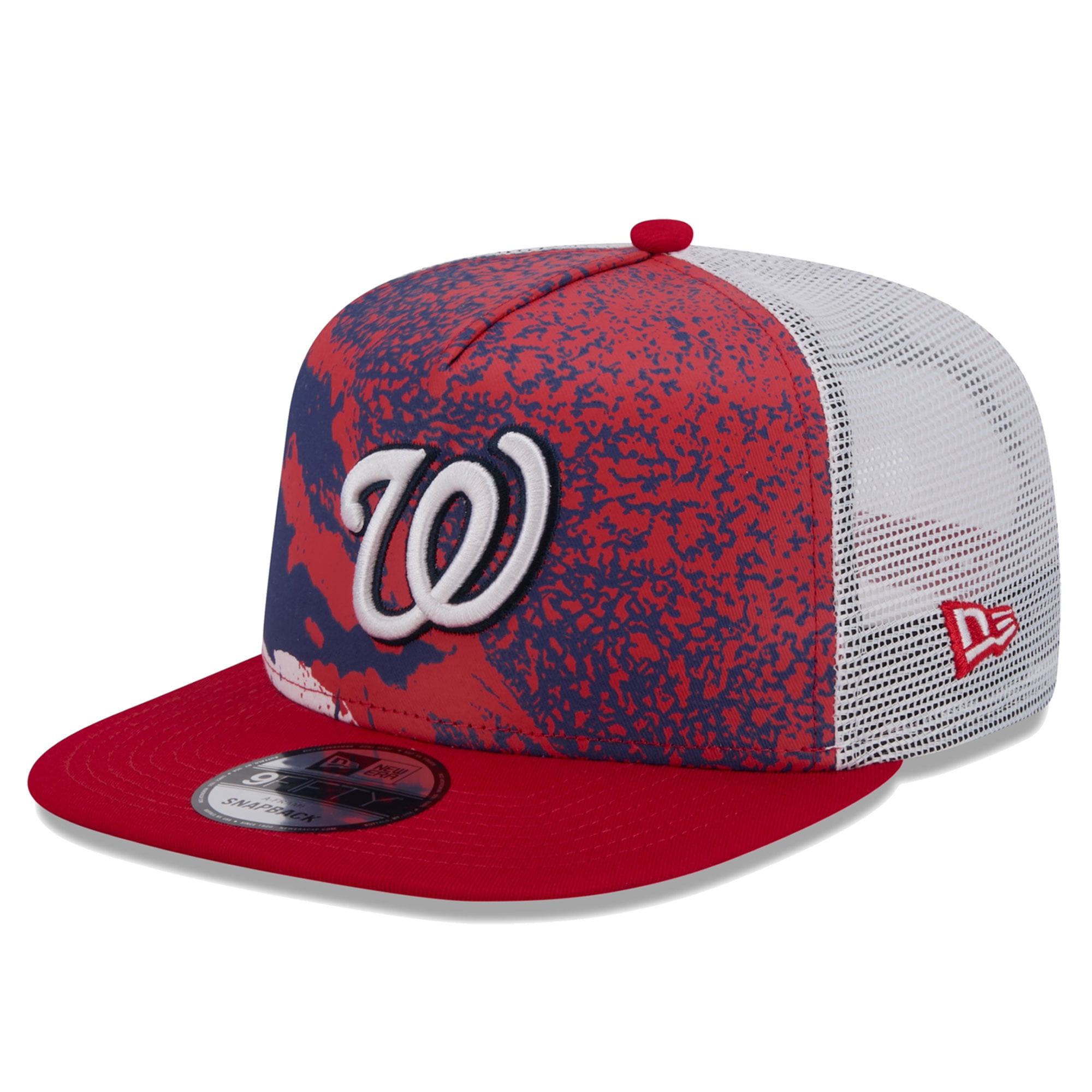 Men's New Era Red Washington Nationals Court Sport 9FIFTY Snapback Hat ...
