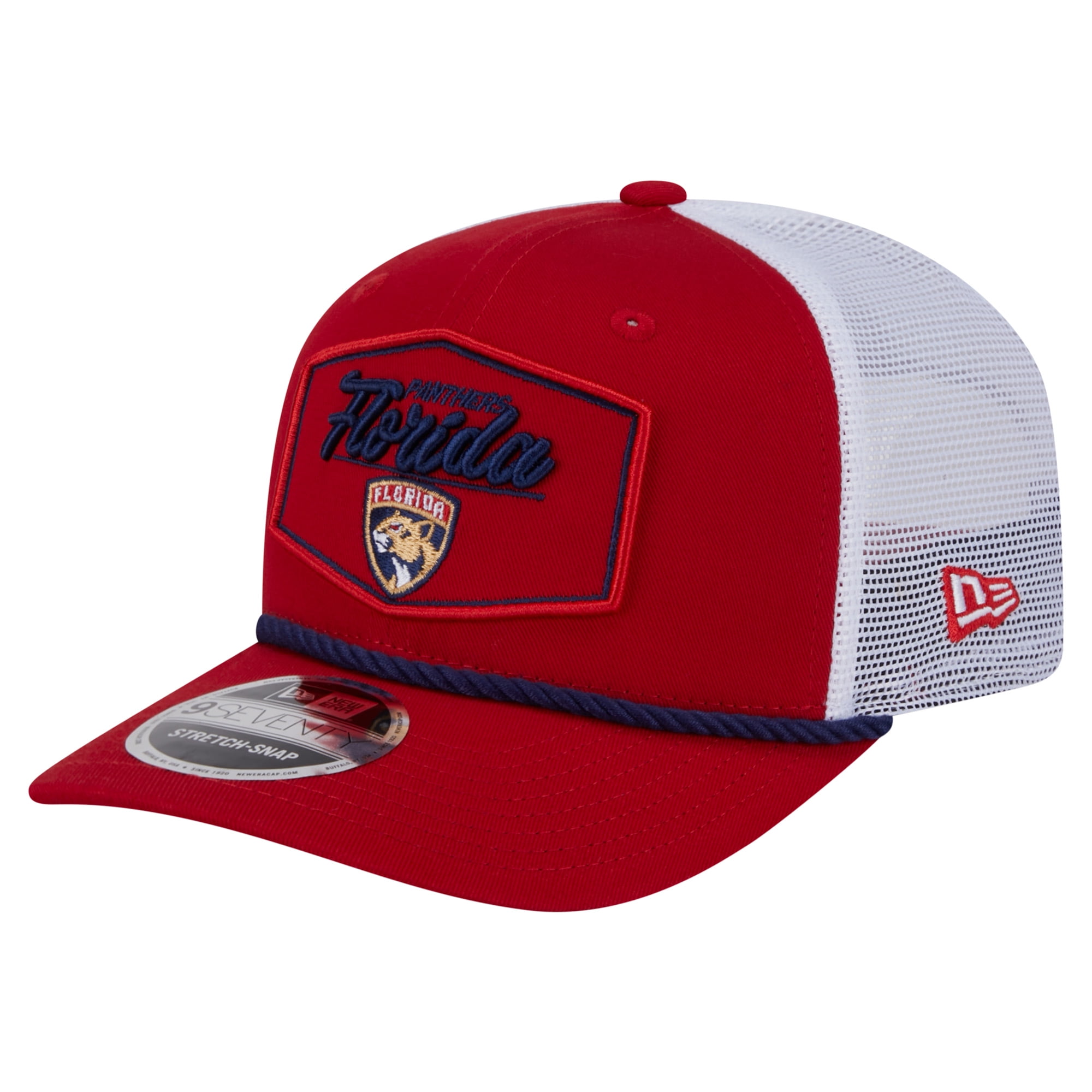 Men's New Era Red/White Florida Panthers Team Patch Basic 9SEVENTY ...