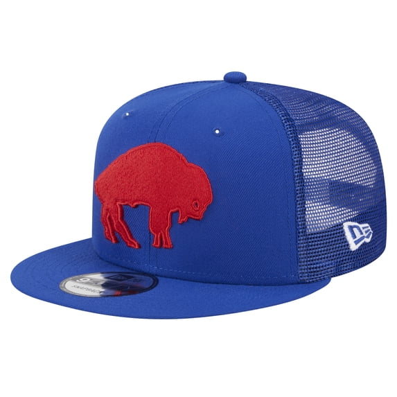 Men's New Era Royal Buffalo Bills Throwback Main Trucker 9FIFTY ...