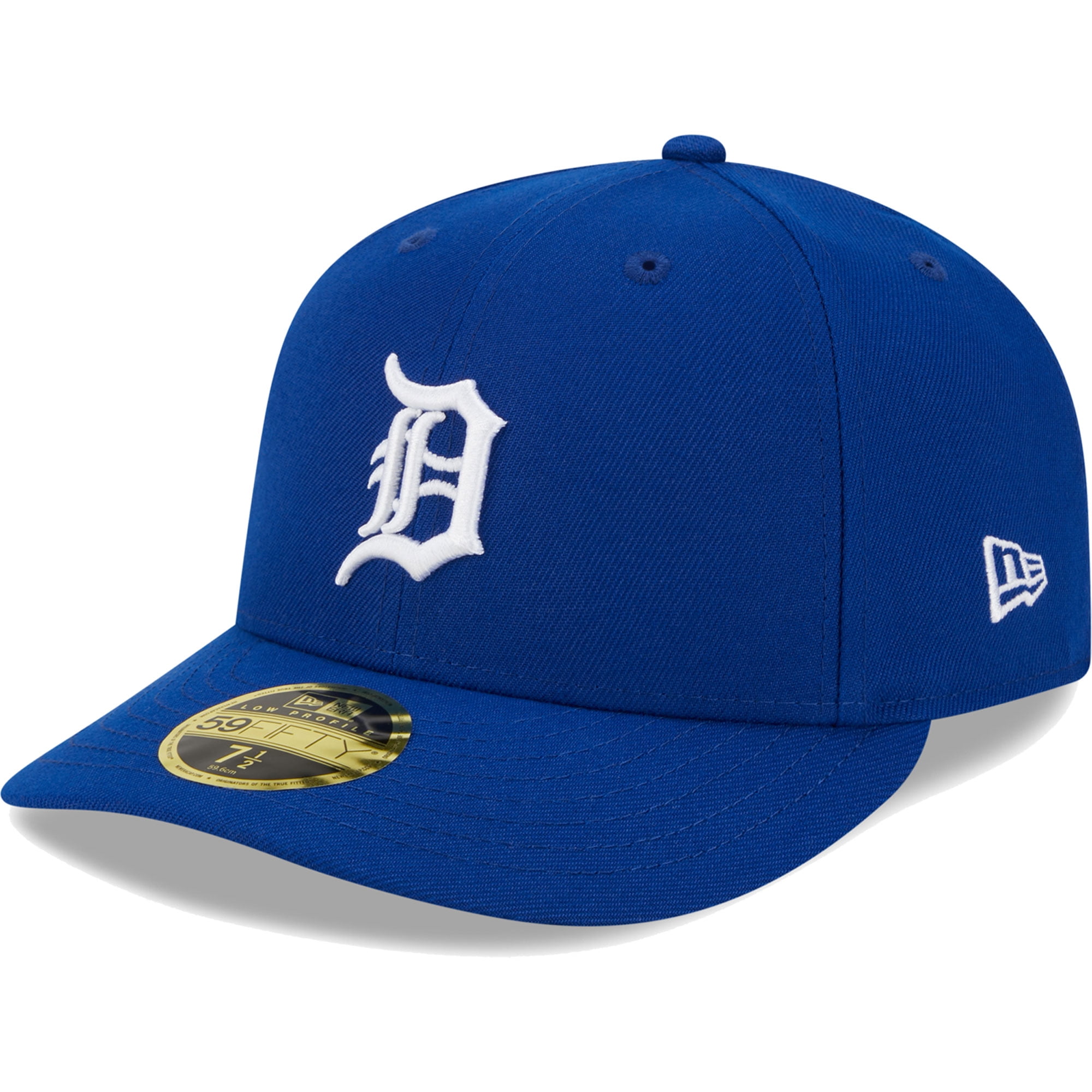 Men's New Era Royal Detroit Tigers White Logo-Low Profile 59FIFTY ...