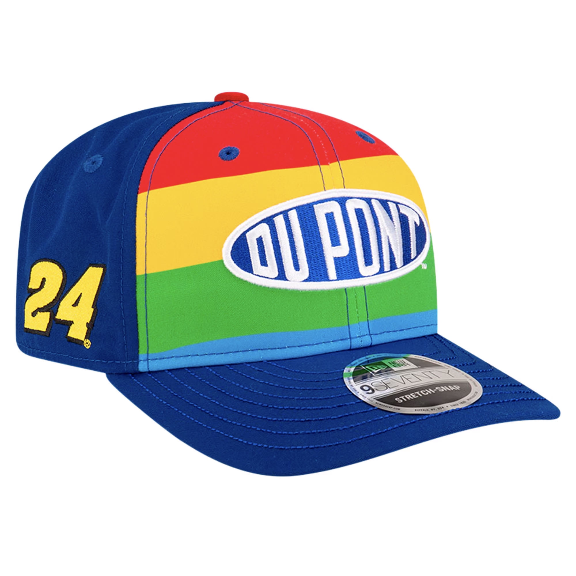 Men's New Era Royal Jeff Gordon Rainbow 9SEVENTY Stretch-Snap Hat ...