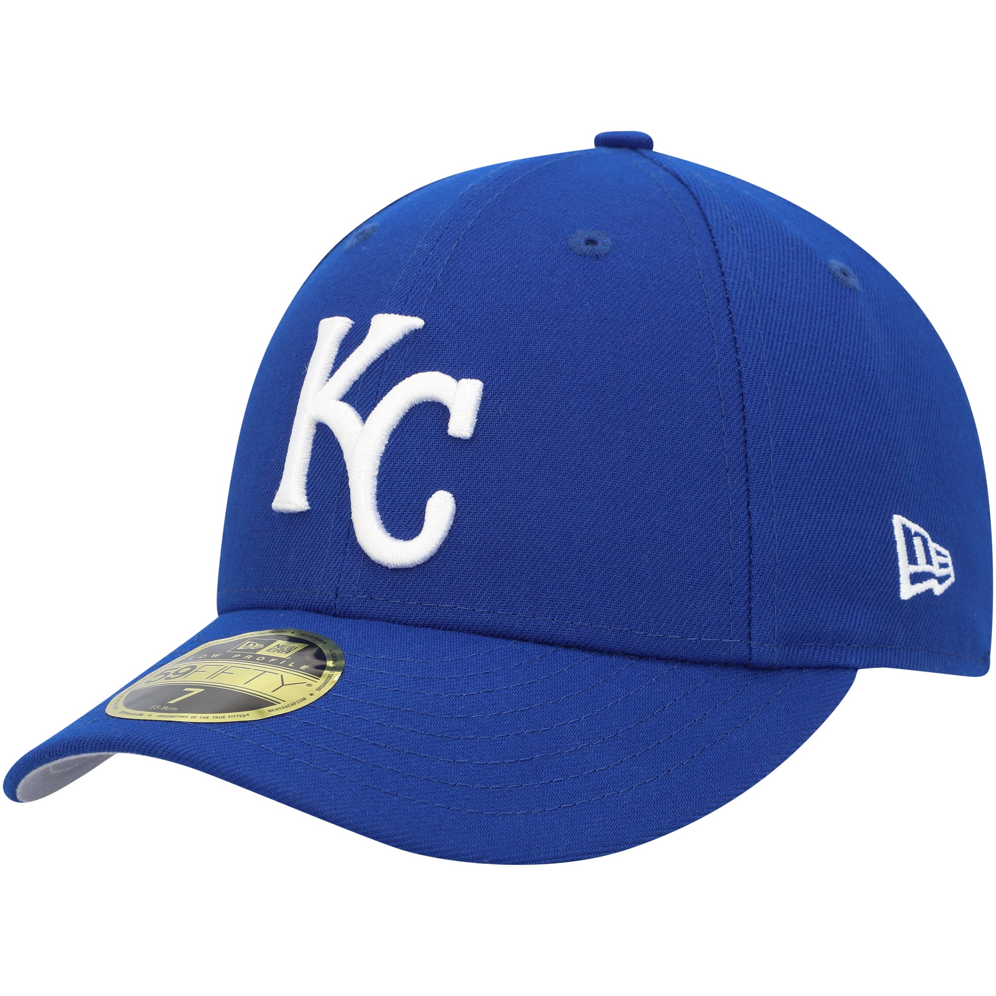 Men's New Era Royal Kansas City Royals White Logo-Low Profile 59FIFTY ...