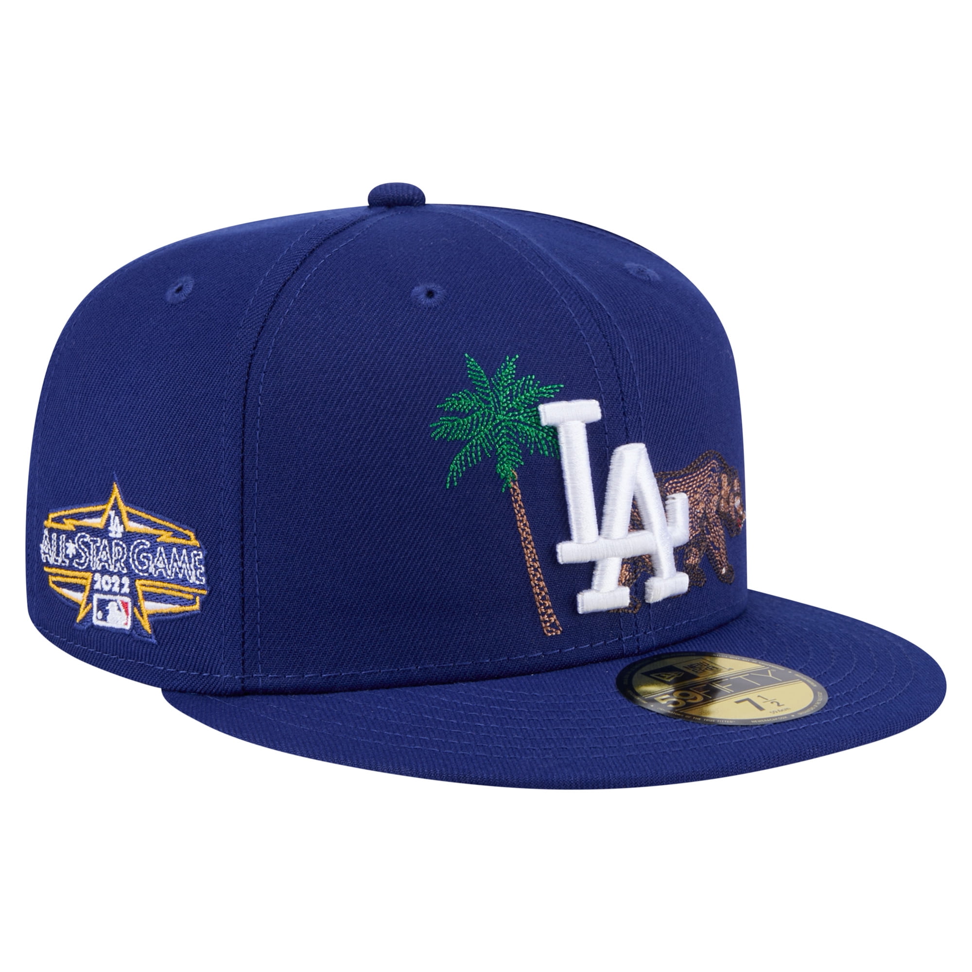 Men's New Era Royal Los Angeles Dodgers State Stitch 59FIFTY Fitted Hat ...