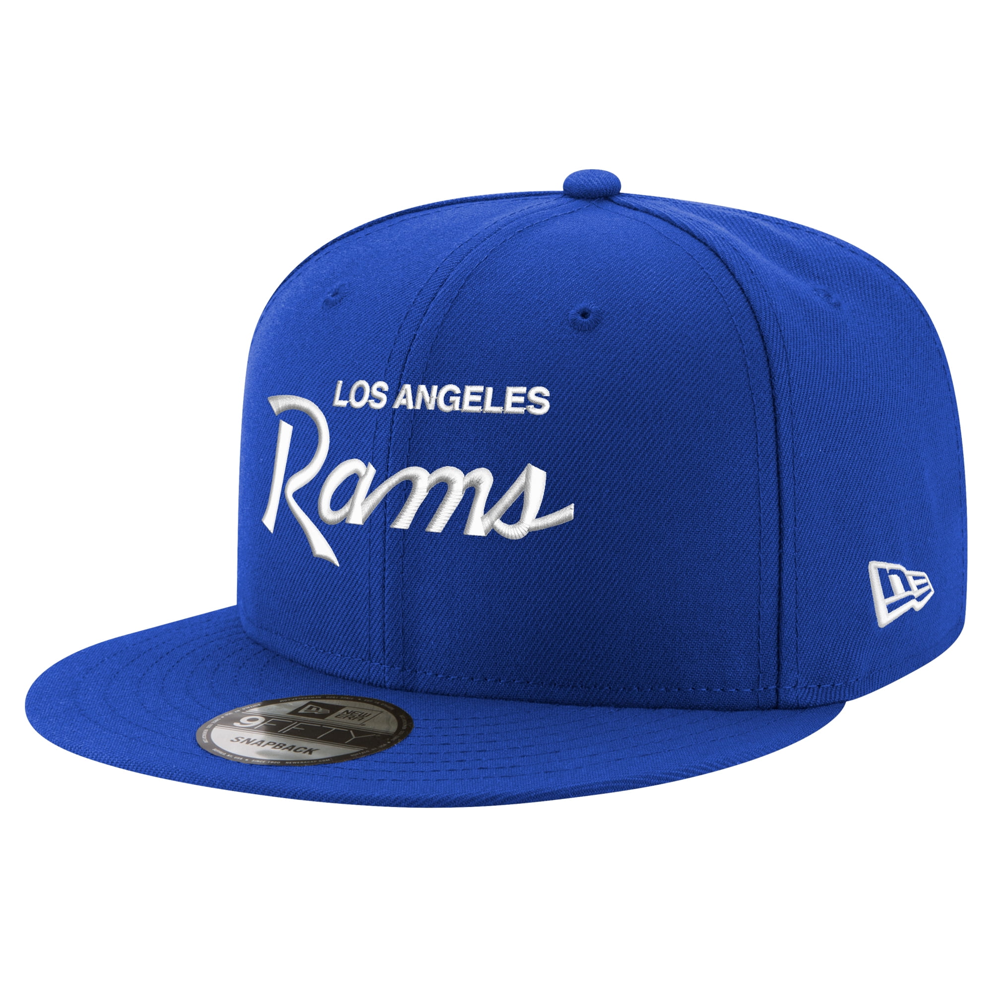 Men's New Era Royal Los Angeles Rams Script-Original Fit 9FIFTY ...
