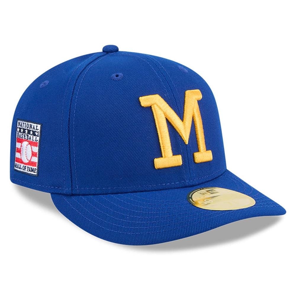 Men's New Era Royal Milwaukee Brewers Baseball Hall of Fame 59FIFTY Low ...