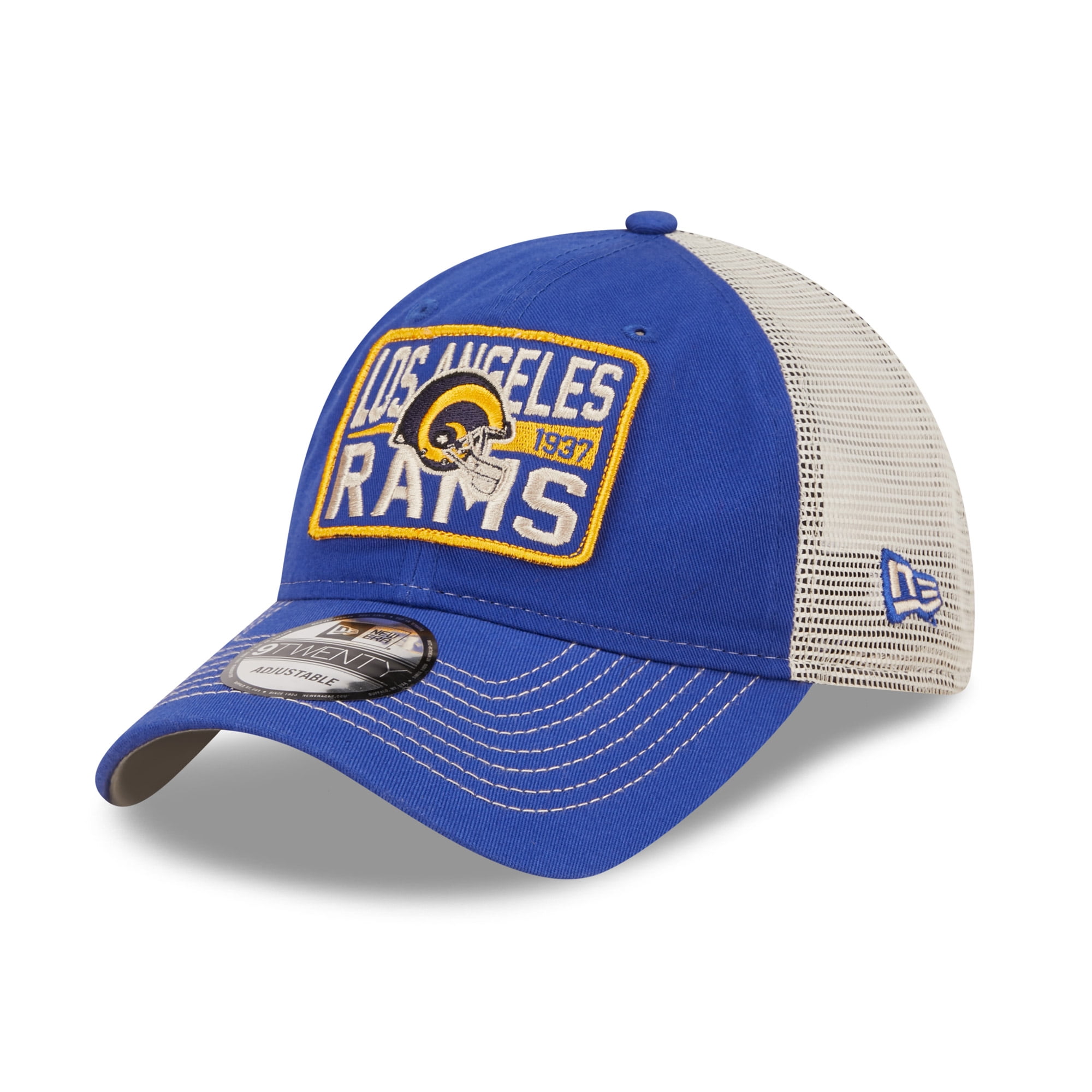 Men's New Era Royal/Natural Los Angeles Rams Historic Logo Devoted ...