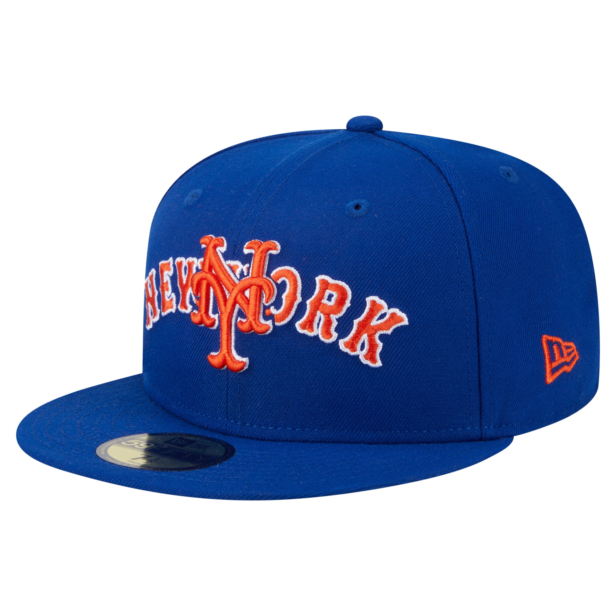 Men's New Era Royal New York Mets Overlap 59FIFTY Fitted Hat - Walmart.com