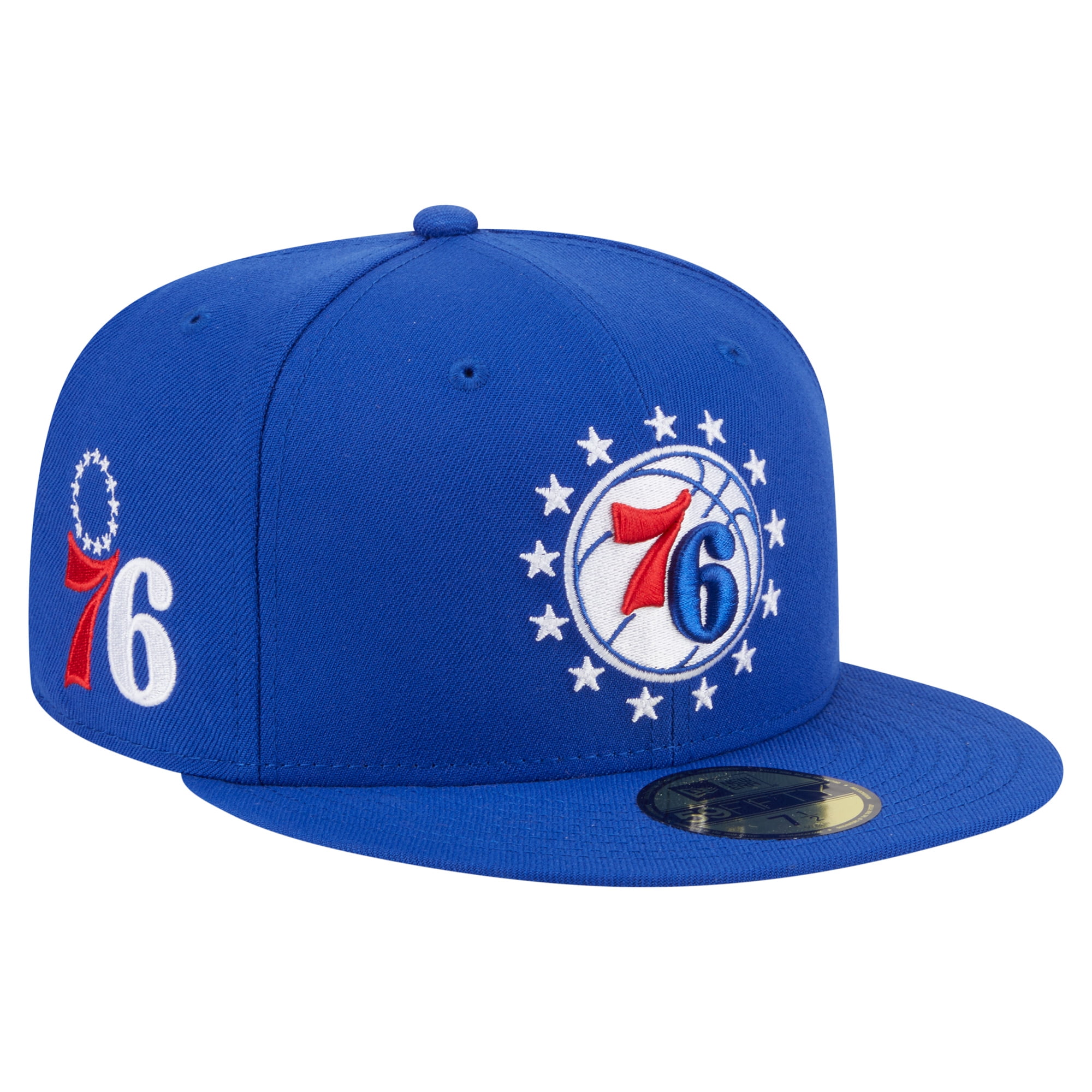 Men's New Era Royal Philadelphia 76ers Deceptor 59FIFTY Fitted Hat ...