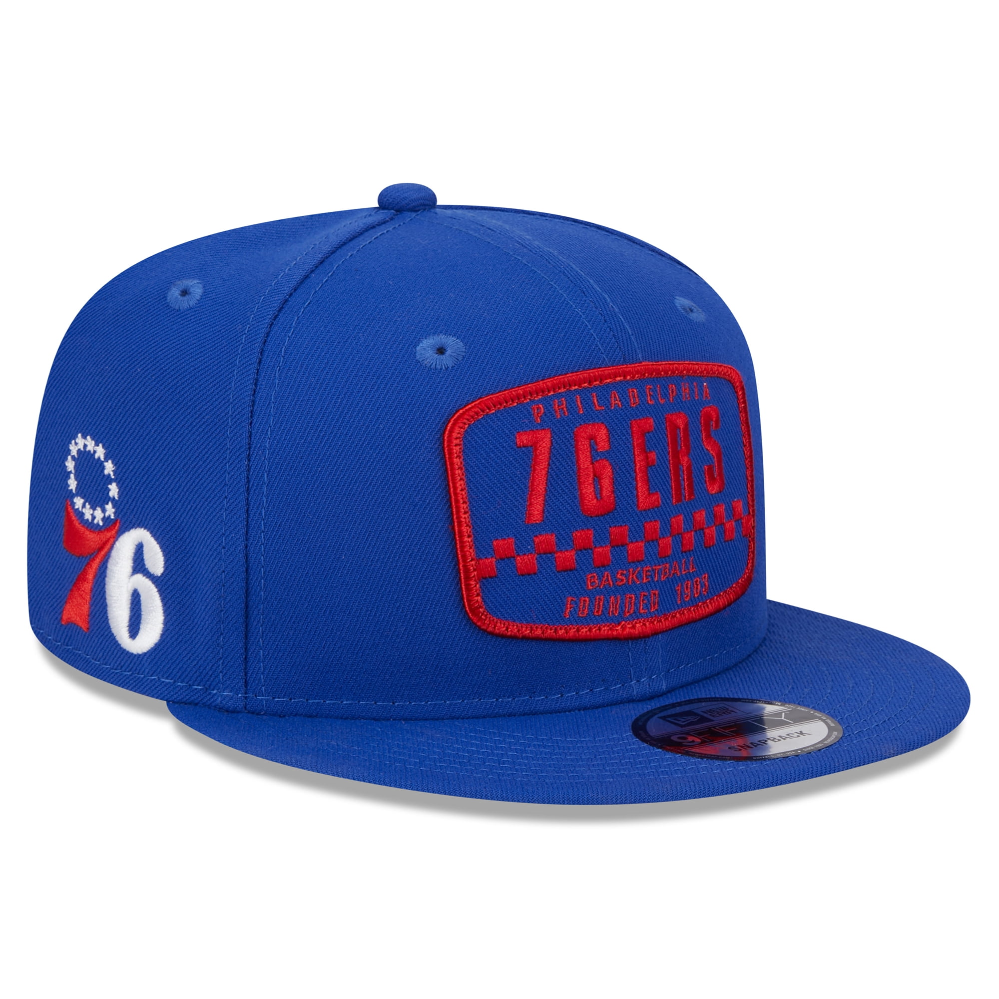 Men's New Era Royal Philadelphia 76ers Rally Drive Finish Line Patch ...
