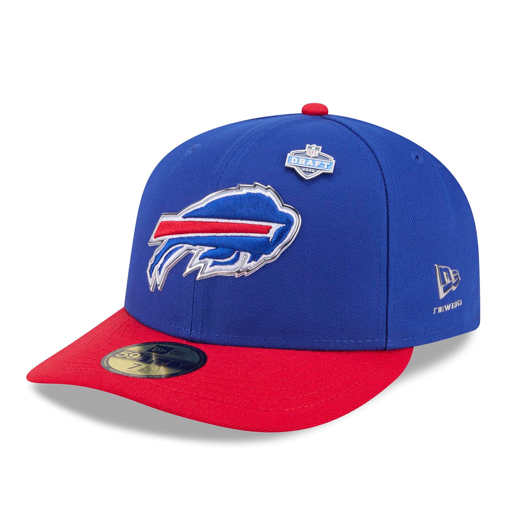Men's New Era Royal/Red Buffalo Bills 2026 NFL Draft Pre-Curved 59FIFTY ...