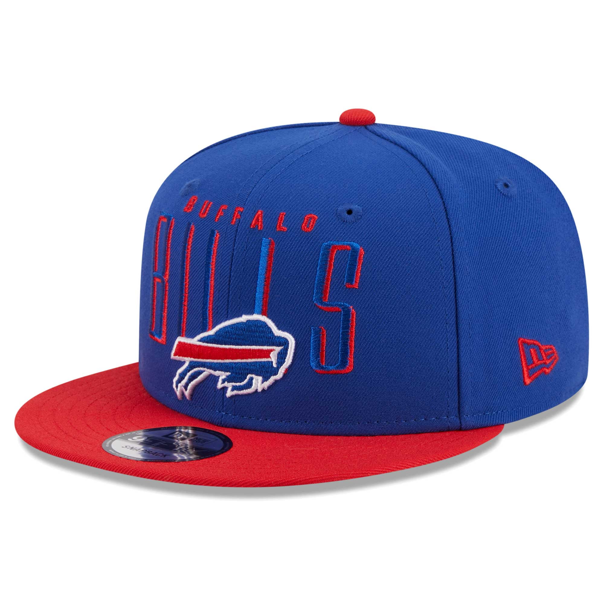 Men's New Era Royal/Red Buffalo Bills Headline 9FIFTY Snapback Hat ...