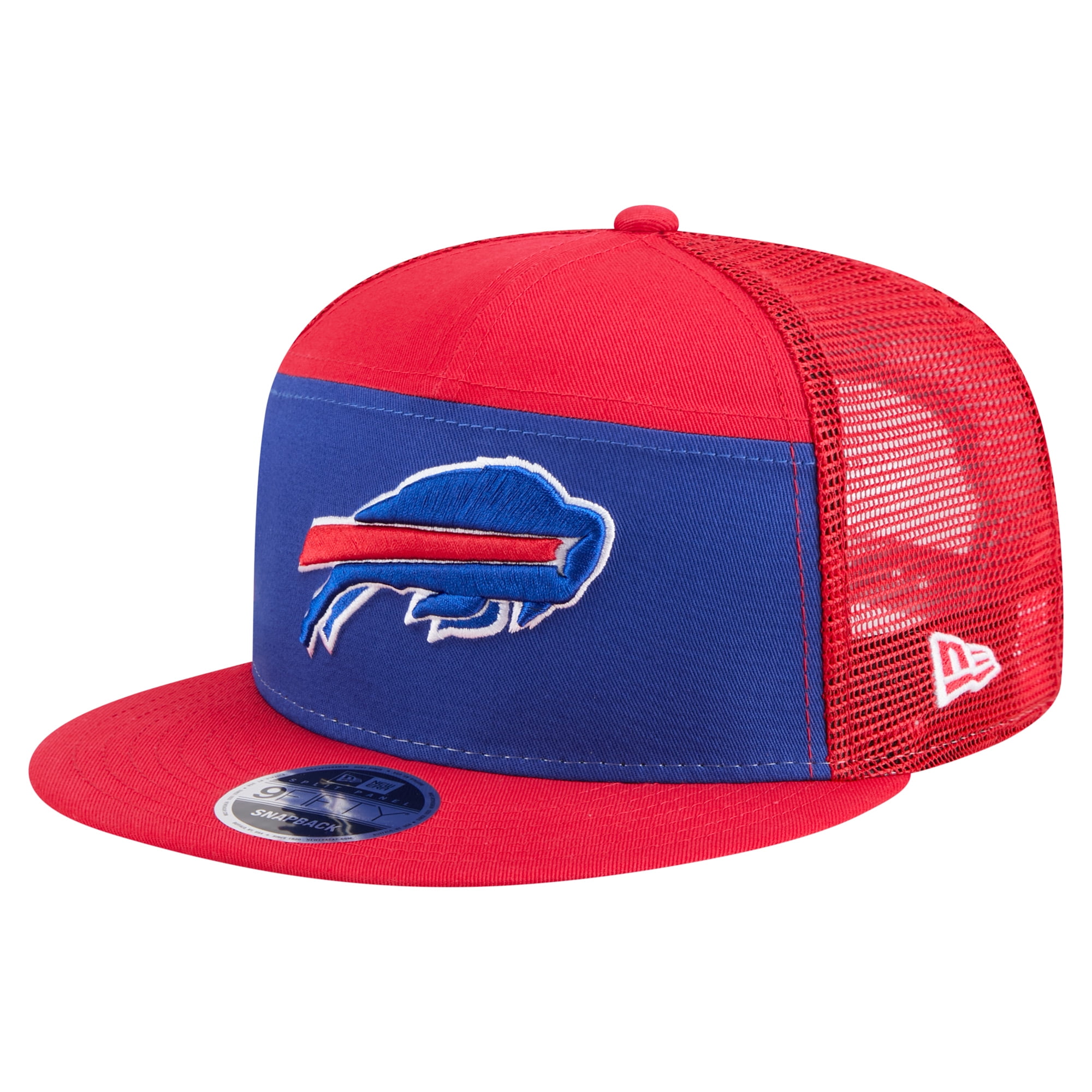 Men's New Era Royal/Red Buffalo Bills Outdoor Split Panel 9FIFTY Snapback Hat - Walmart.com